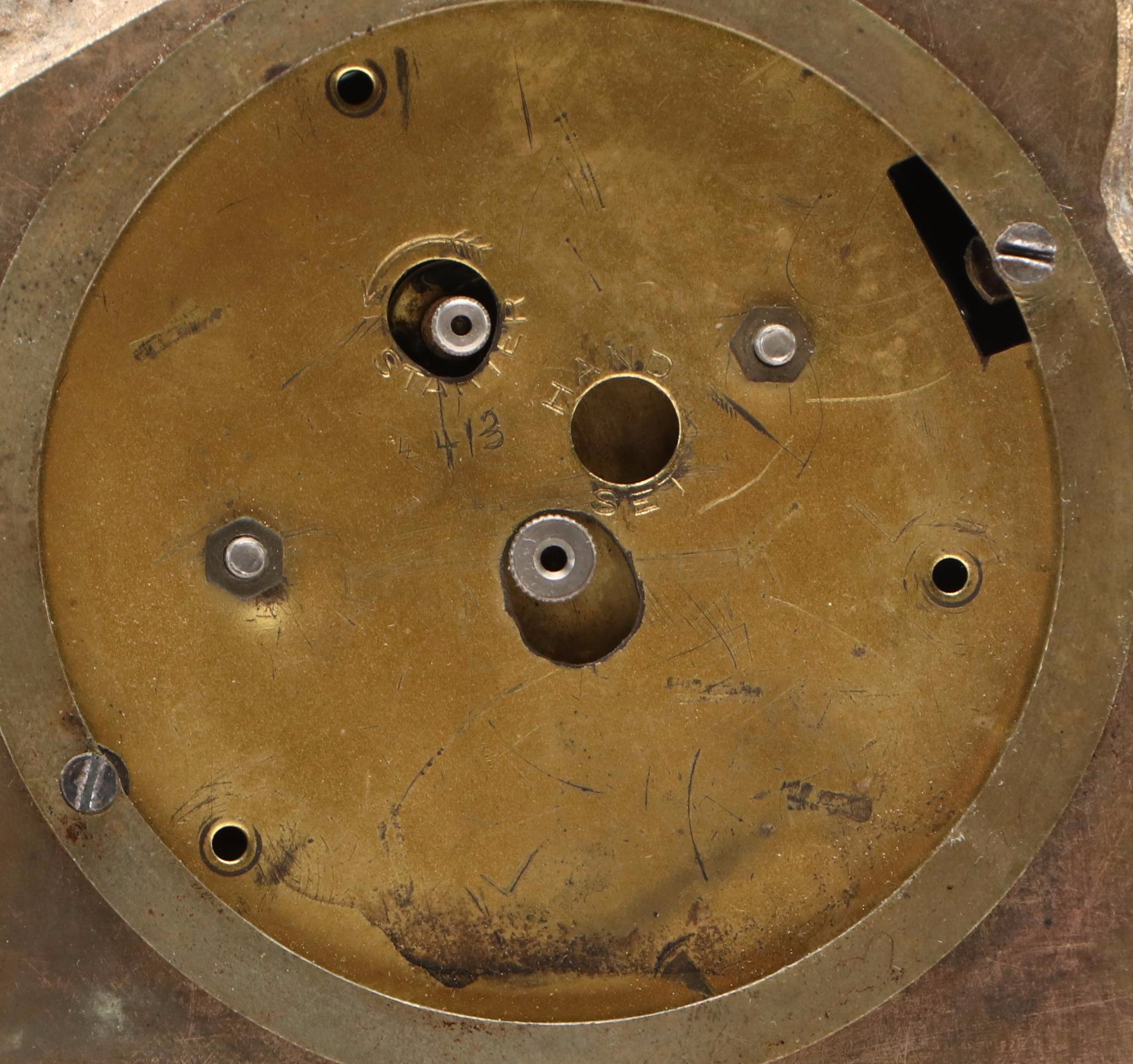 Rococo Revival Mantle Clock with North Wind Mask and Vessel Finial ...