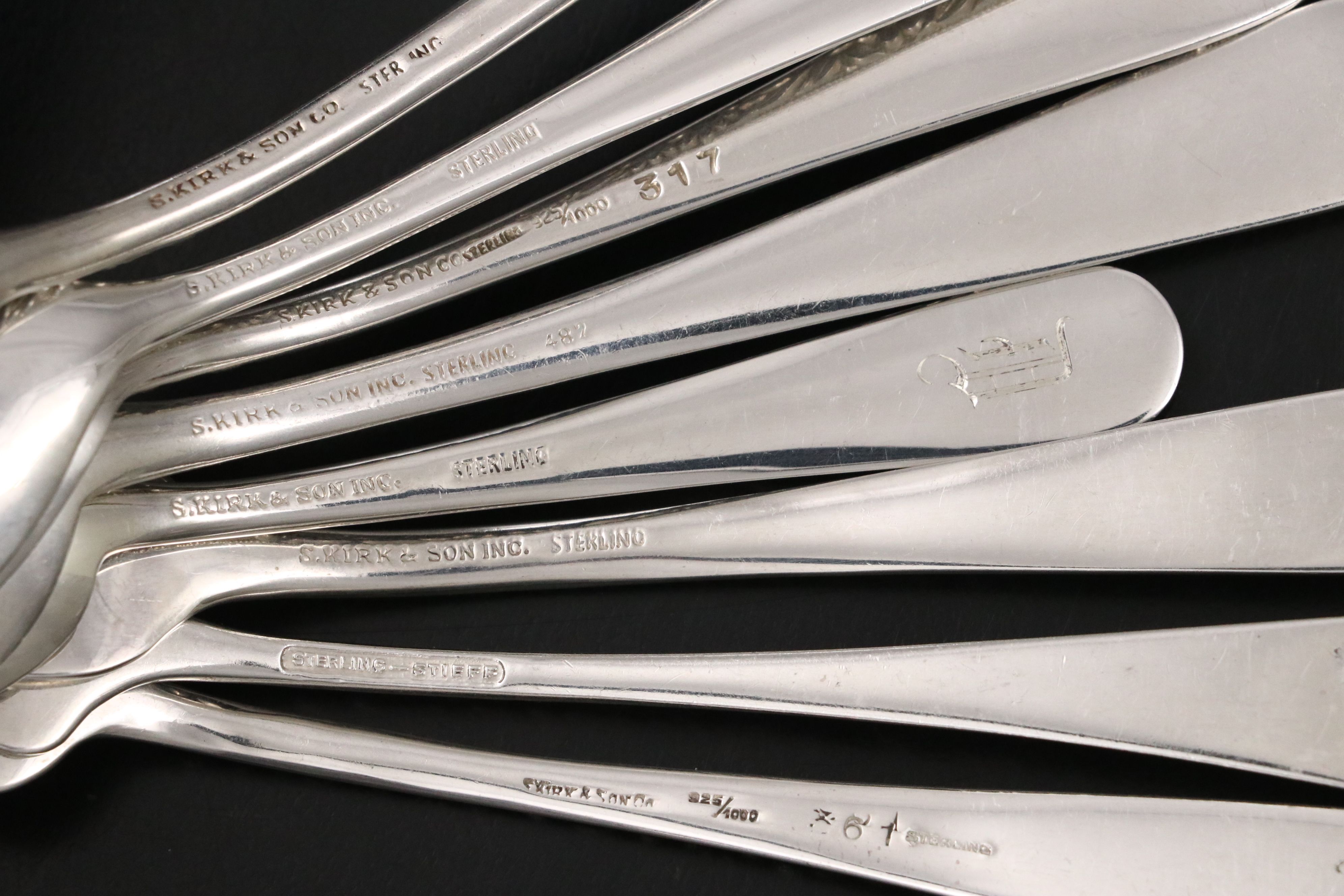 S. Kirk & Son "Repoussé" Sterling Silver Flatware and Serving Utensils ...
