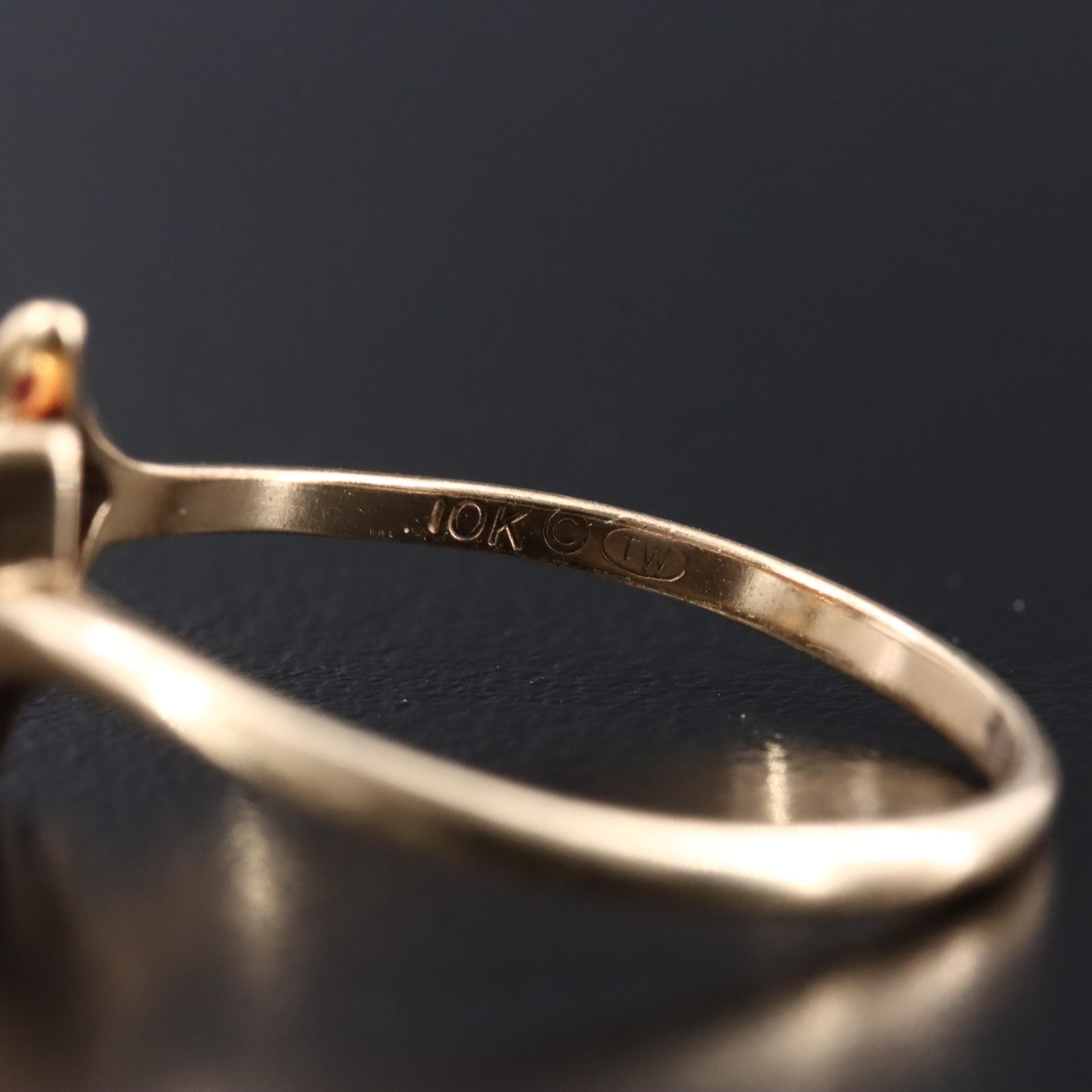 10K Ruby and Amethyst Ring | EBTH