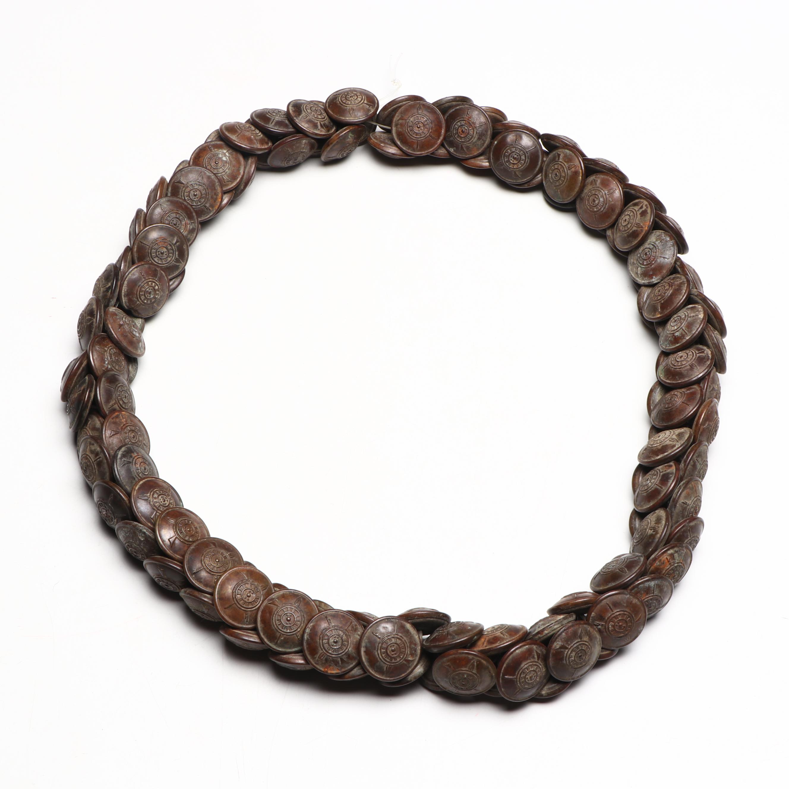 J. R. Gaunt London Military Brass Buttons Strung in Africa | EBTH