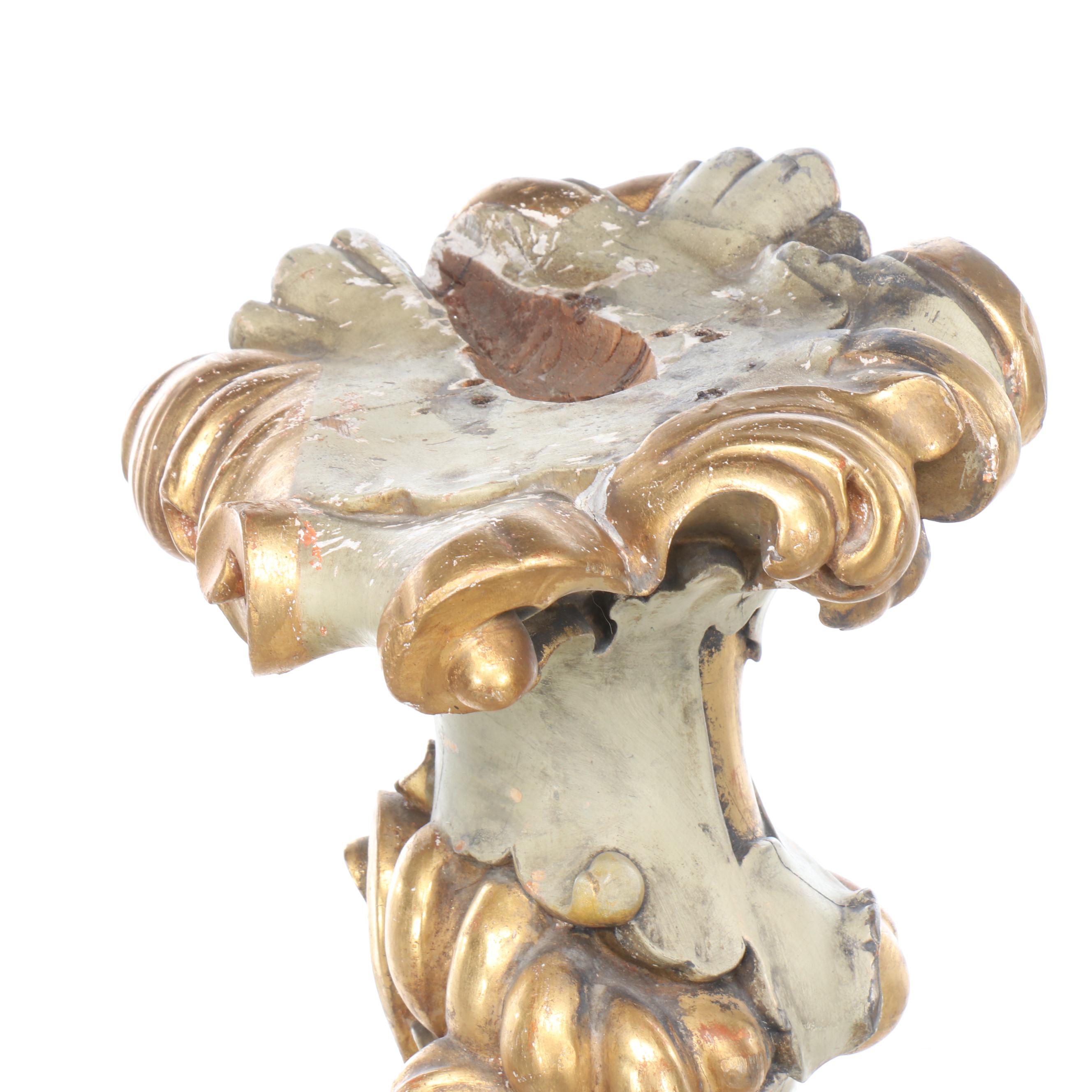 Rococo Style Wood Post | EBTH