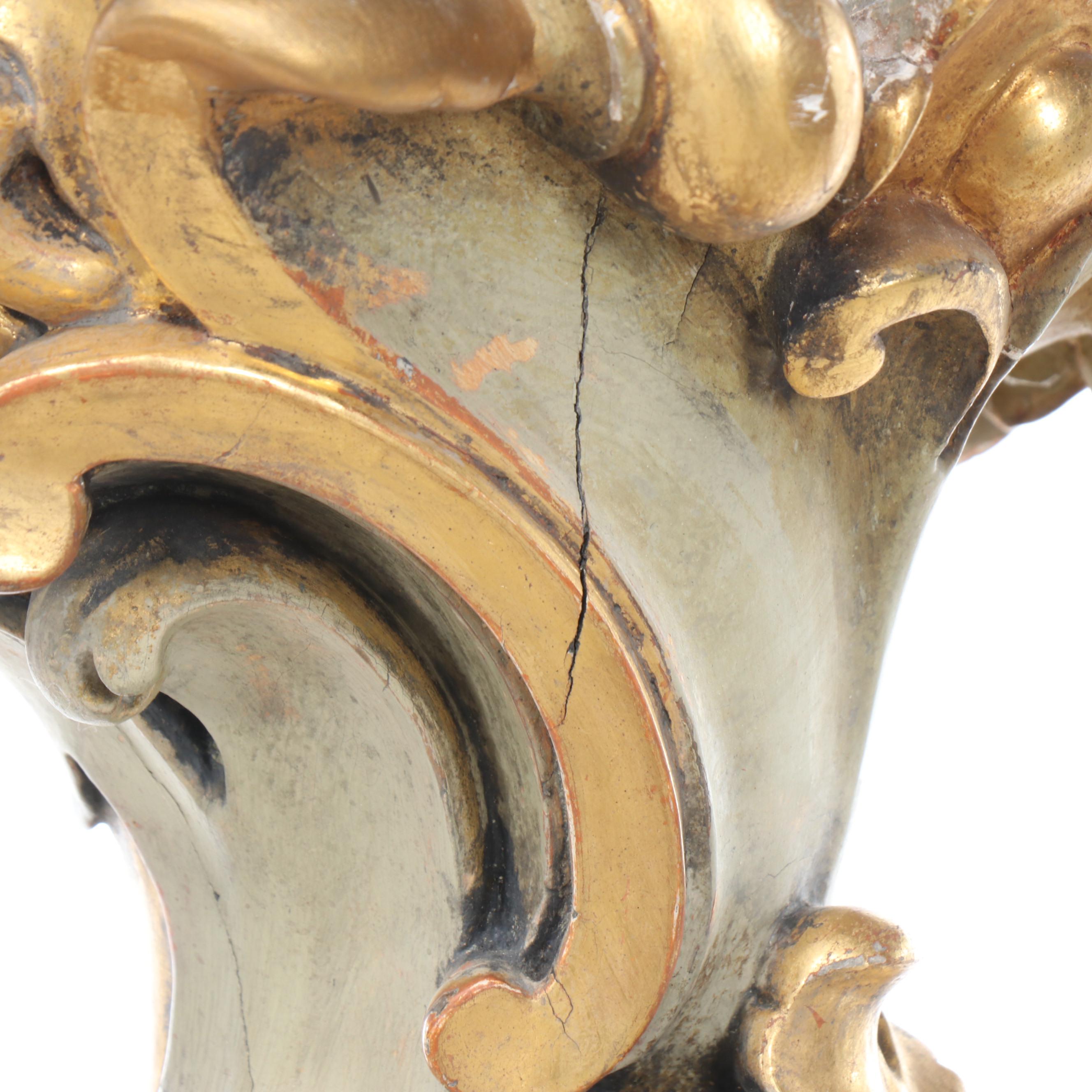 Rococo Style Wood Post | EBTH