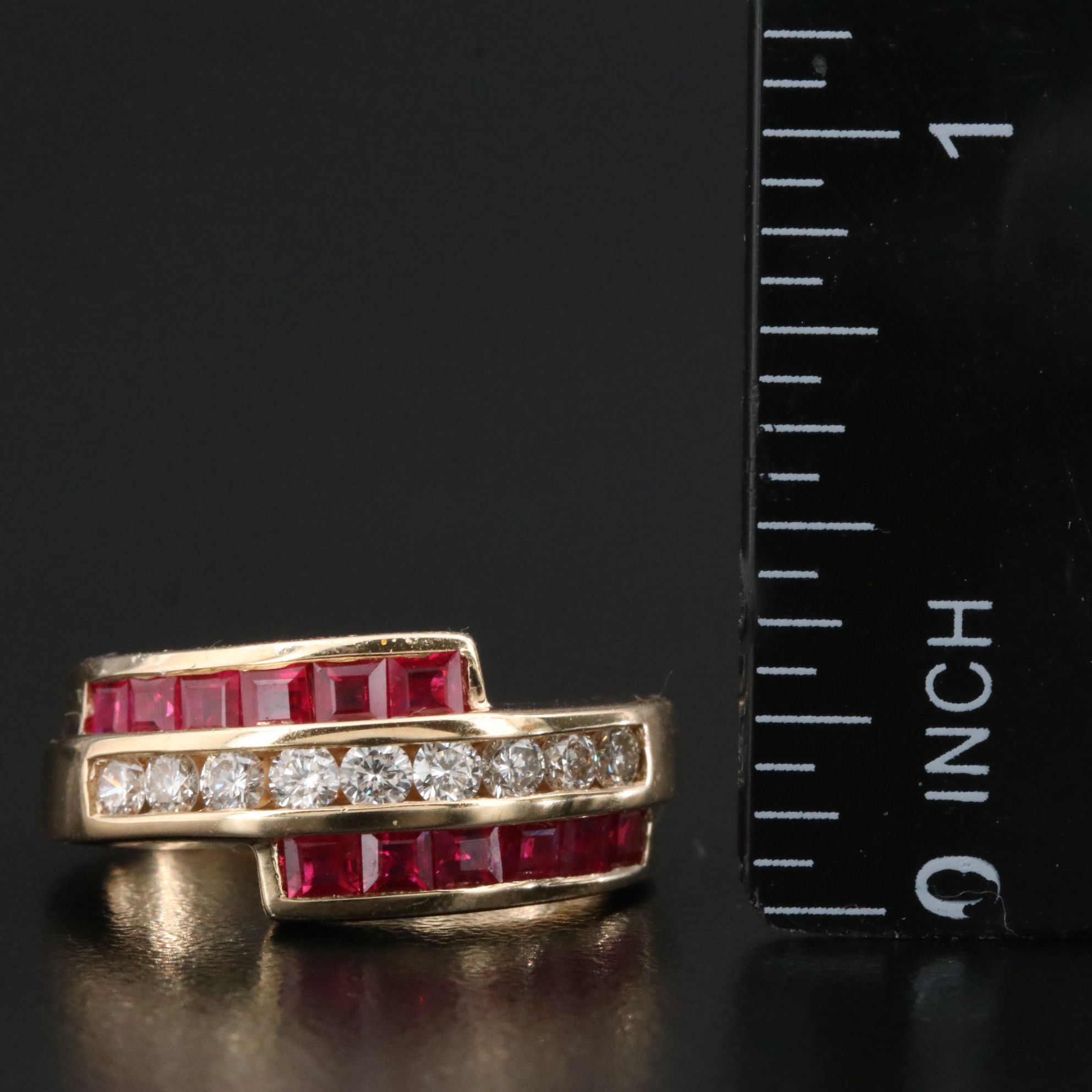 14K Diamond and Ruby Ring | EBTH