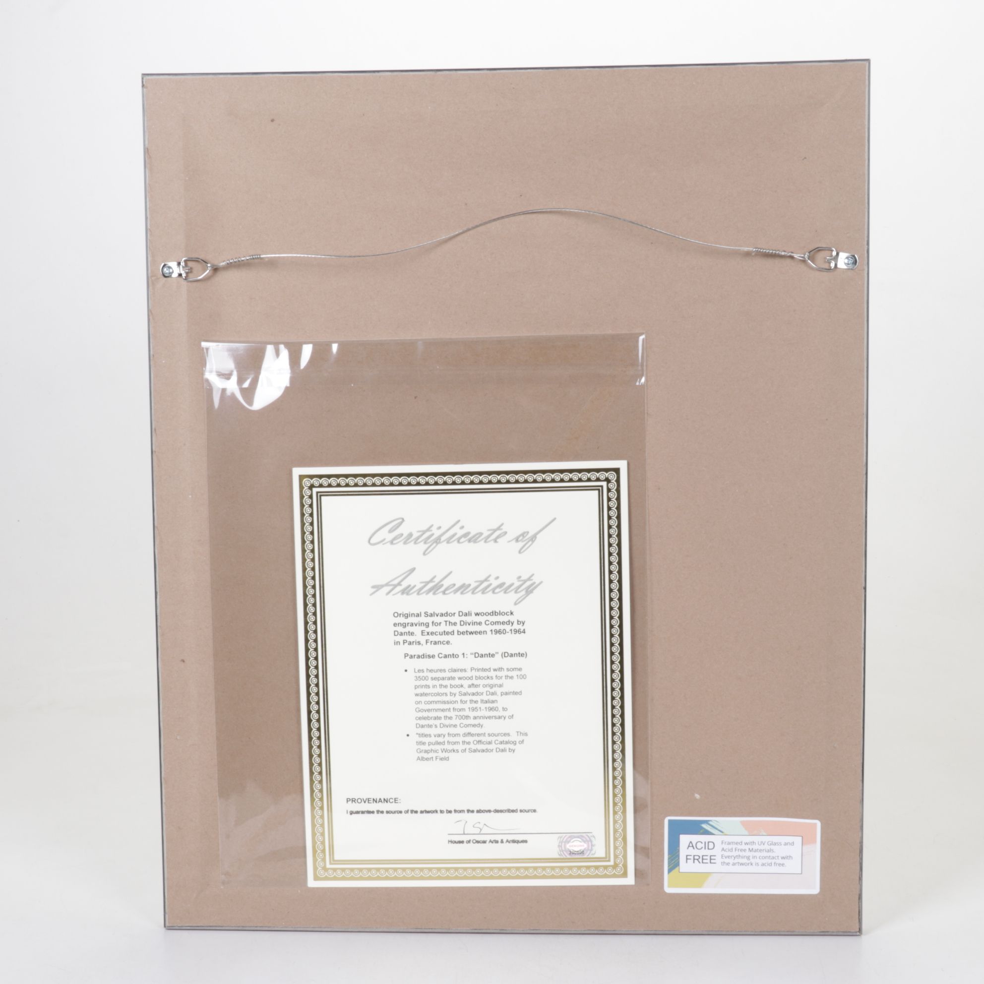 Salvador Dalí Wood Engraving "Dante" | EBTH