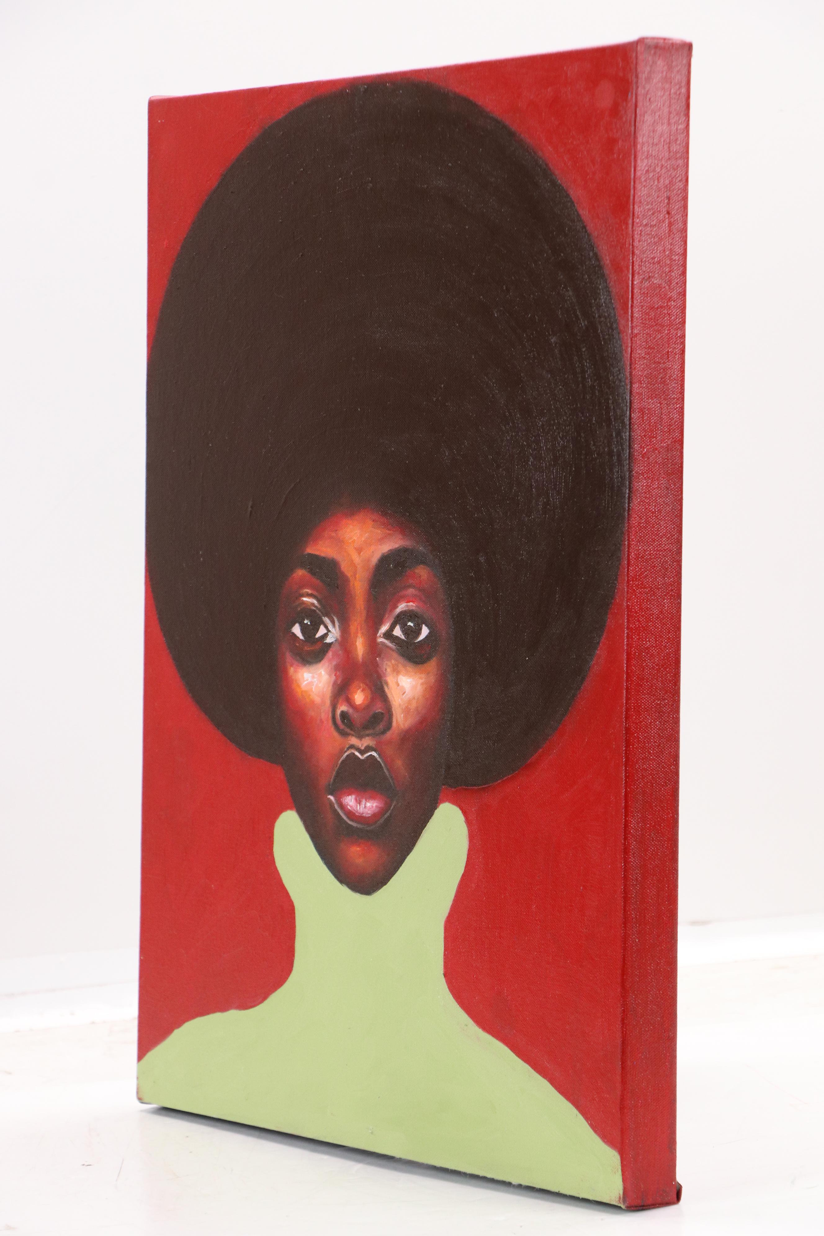 Oluwakemi Omowaire Oil Portrait "No Despair In The Face Of Hope.," 21st ...