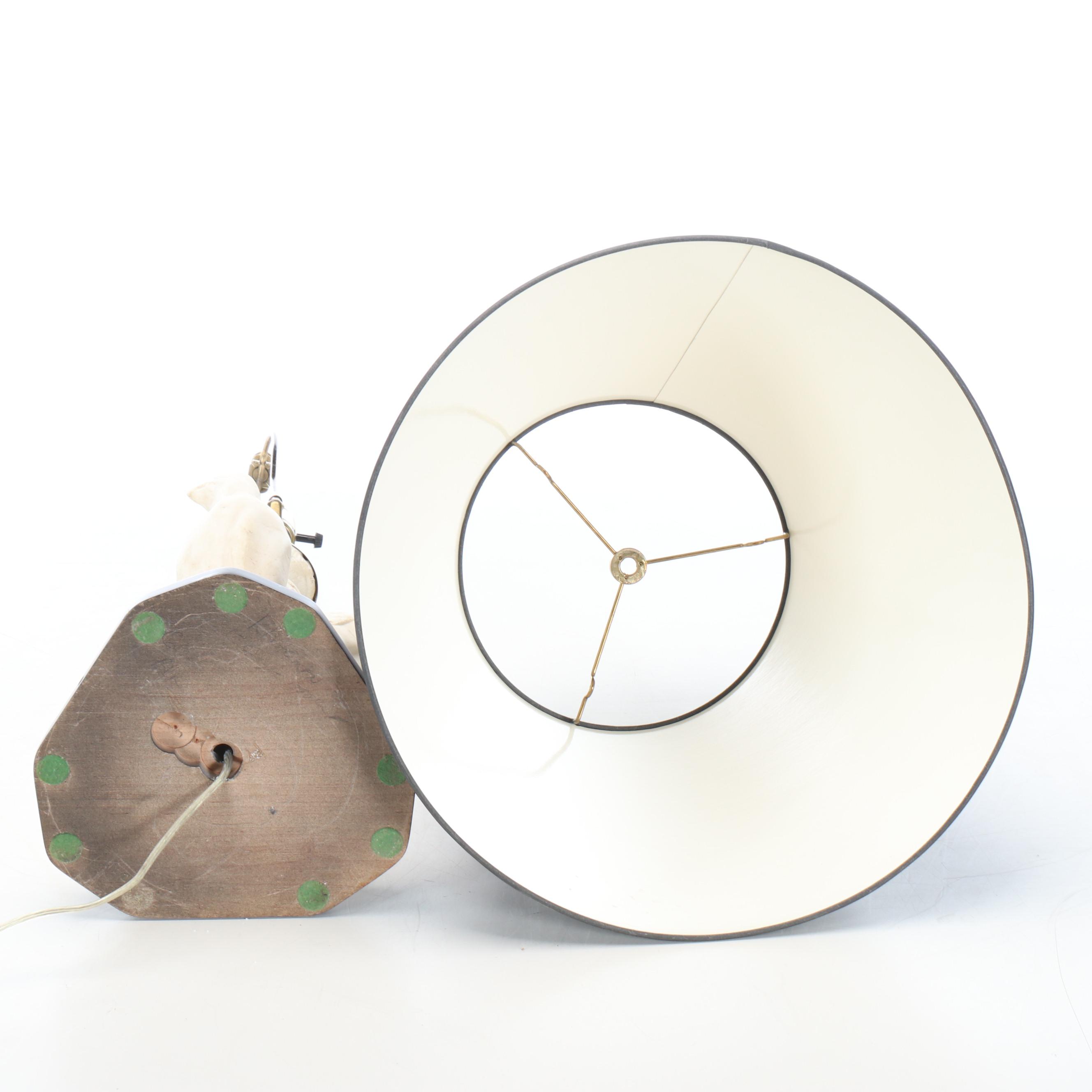 Plaster Bird Table Lamp | EBTH