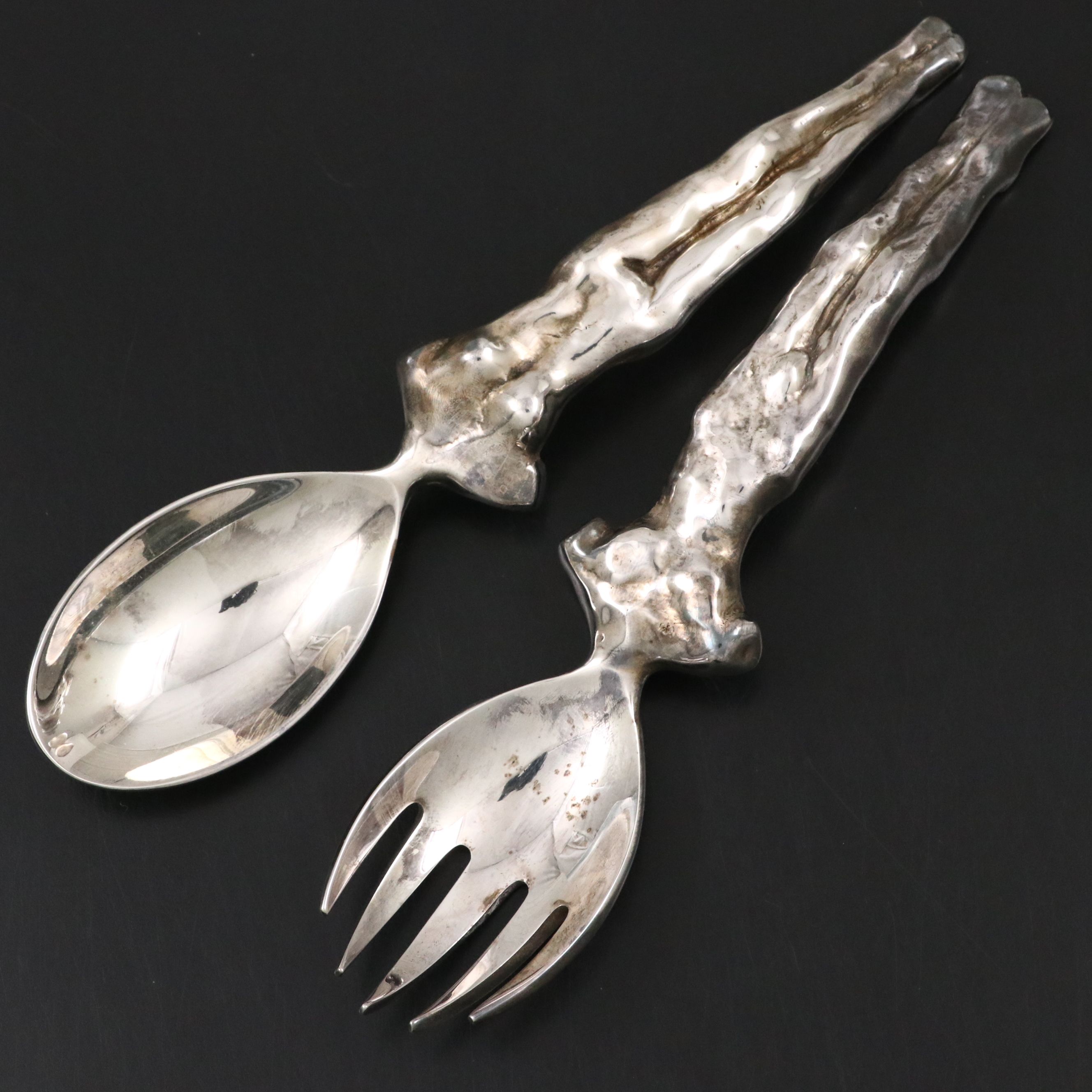 Michael Aram "Adam and Eve" Serving Spoon and Fork | EBTH
