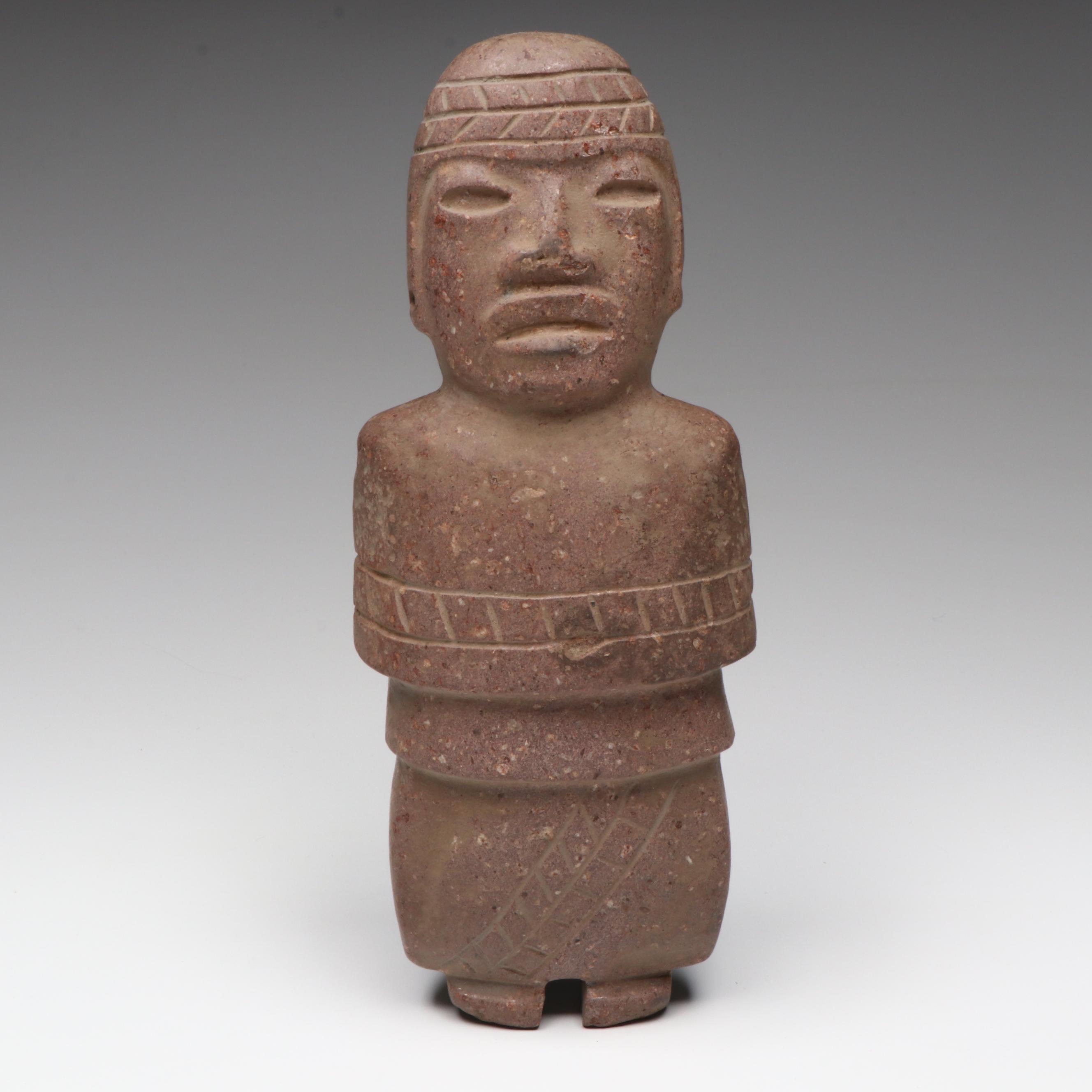 Pre-Columbian Carved Stone Figure | EBTH