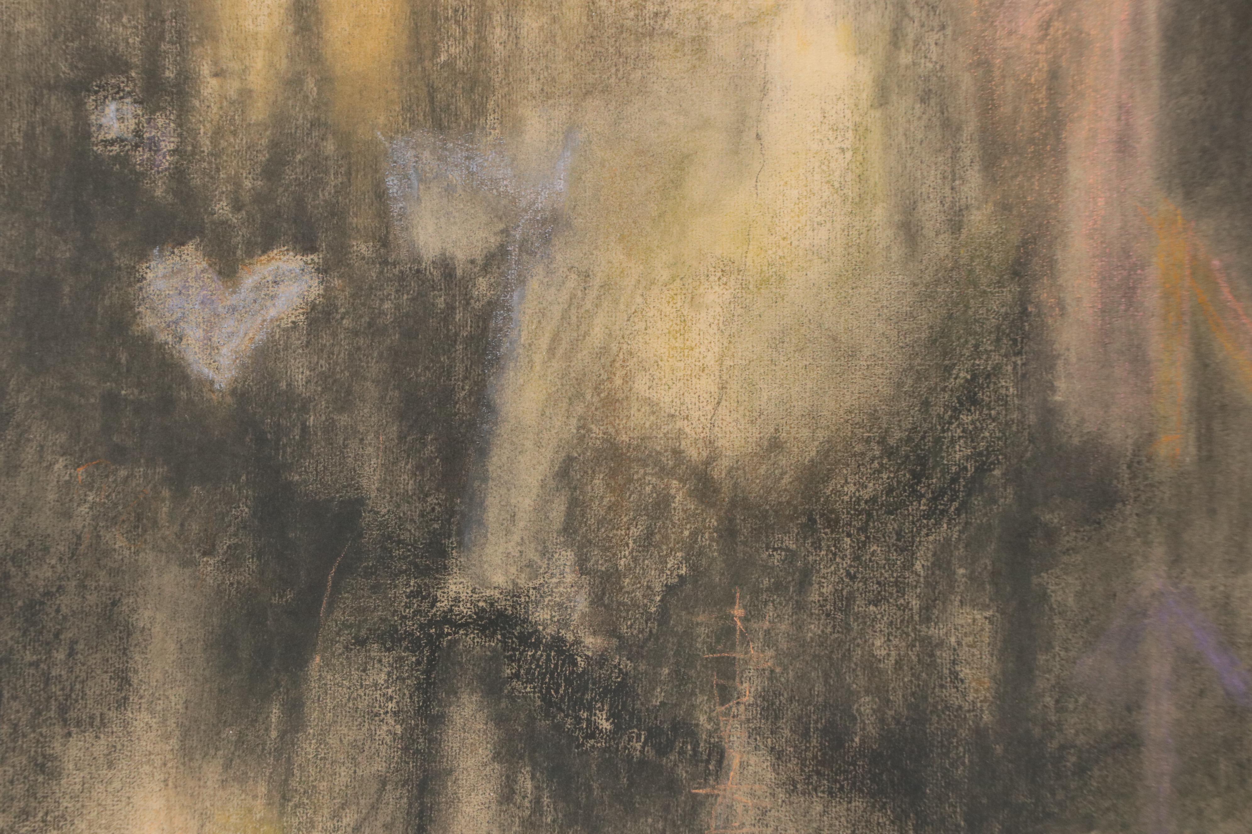 Fred Berman Abstract Pastel Drawing, 1968 | EBTH