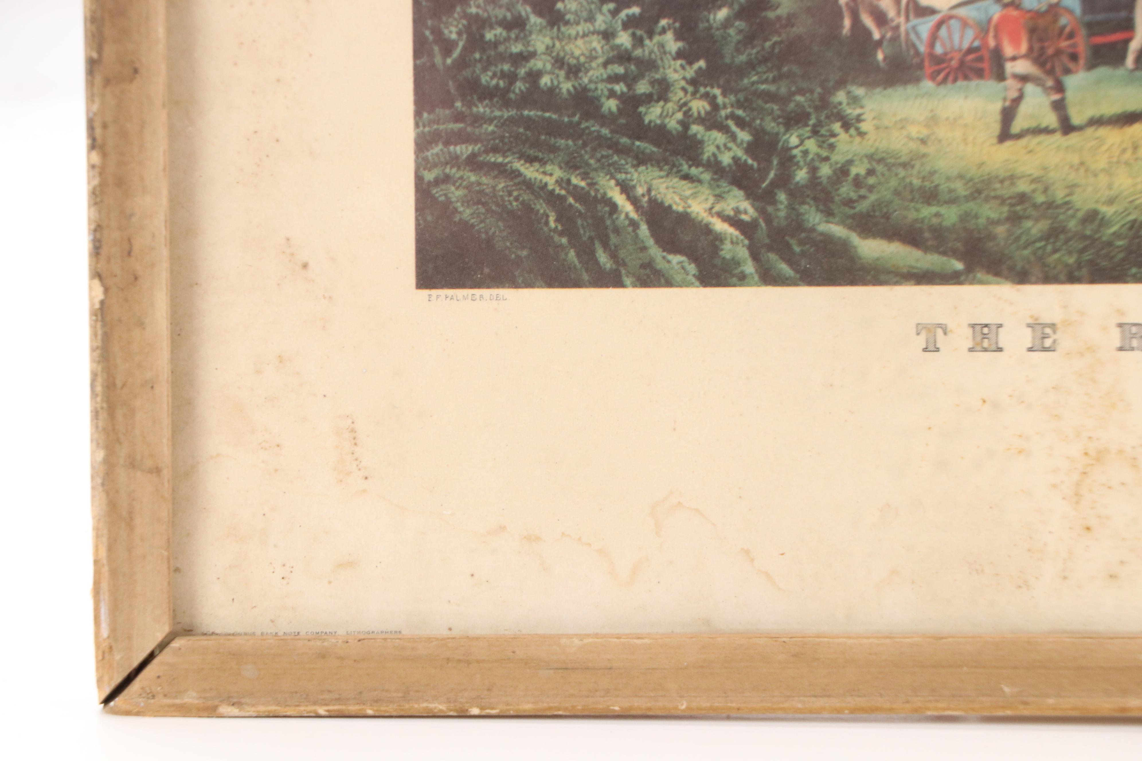 Currier & Ives Offset Lithograph After E. F. Palmer "The Rocky ...