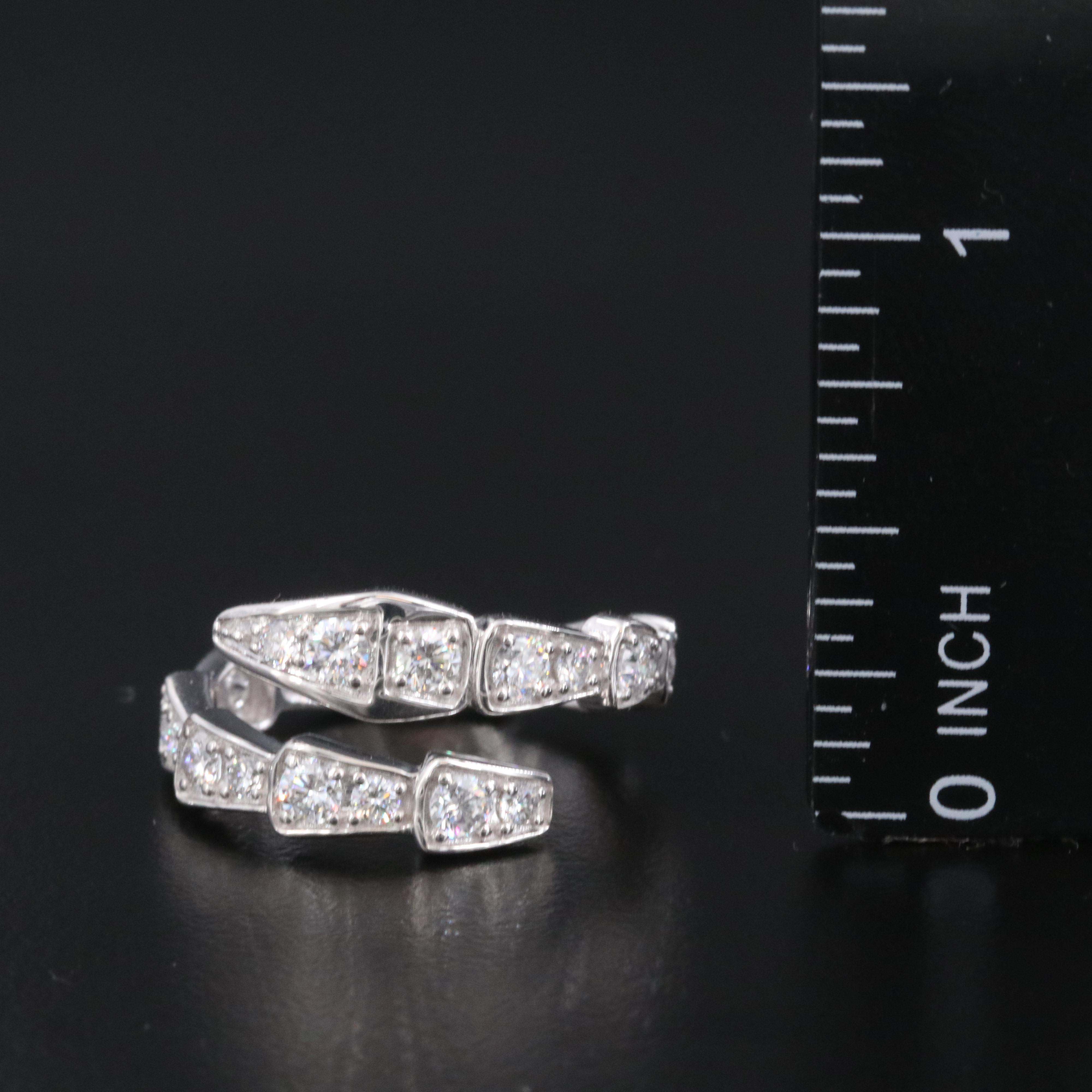 14K 1.50 CTW Lab Grown Diamond Wrap Ring | EBTH