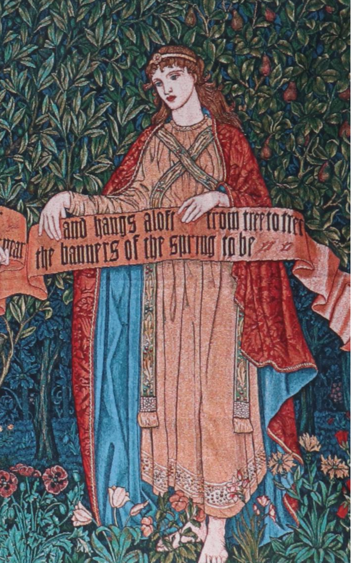 Arts & Crafts Style "The Orchard" After William Morris Machine Woven ...