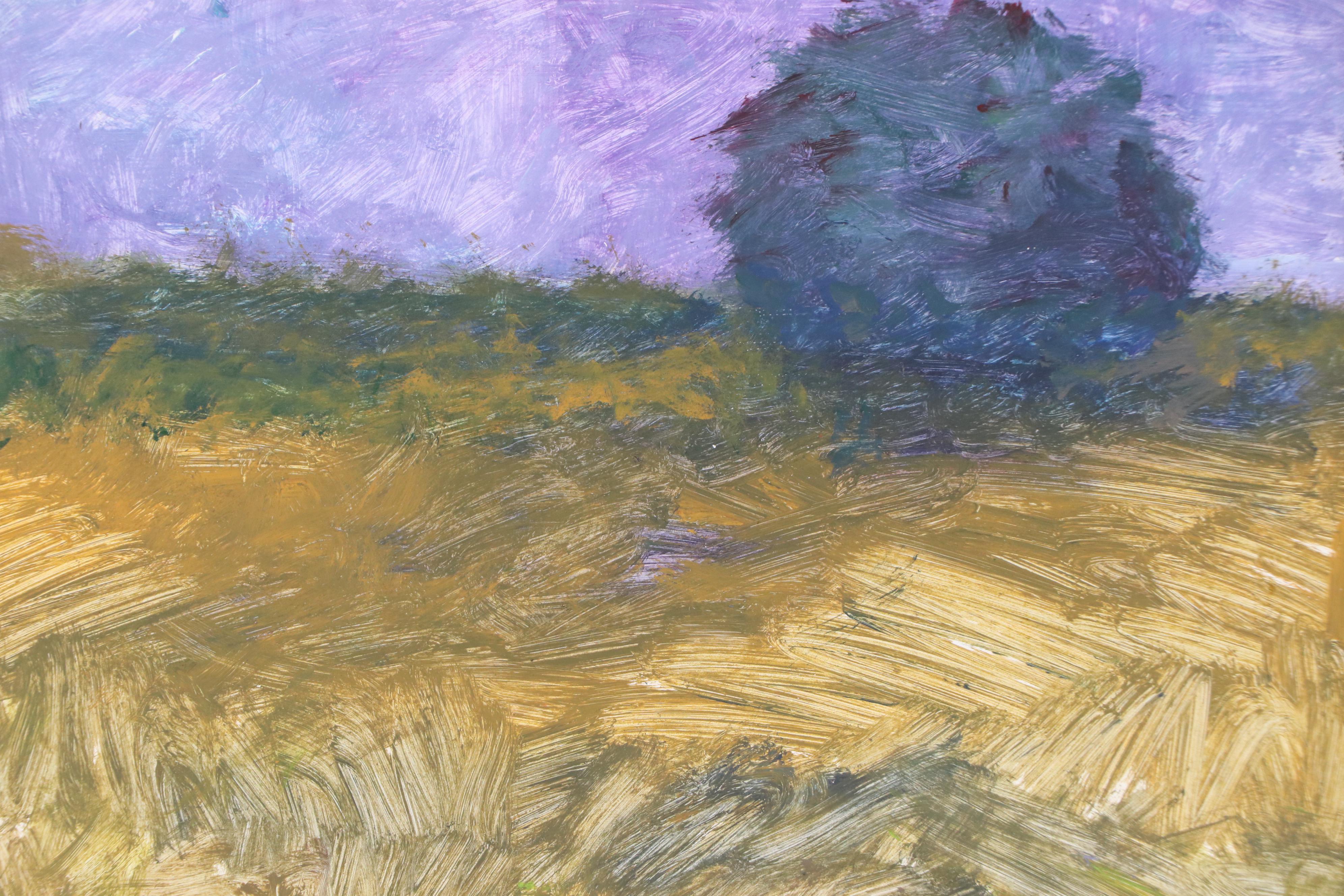 Robert Riddle Baker Landscape Acrylic Painting "Wind Field," 2024 | EBTH