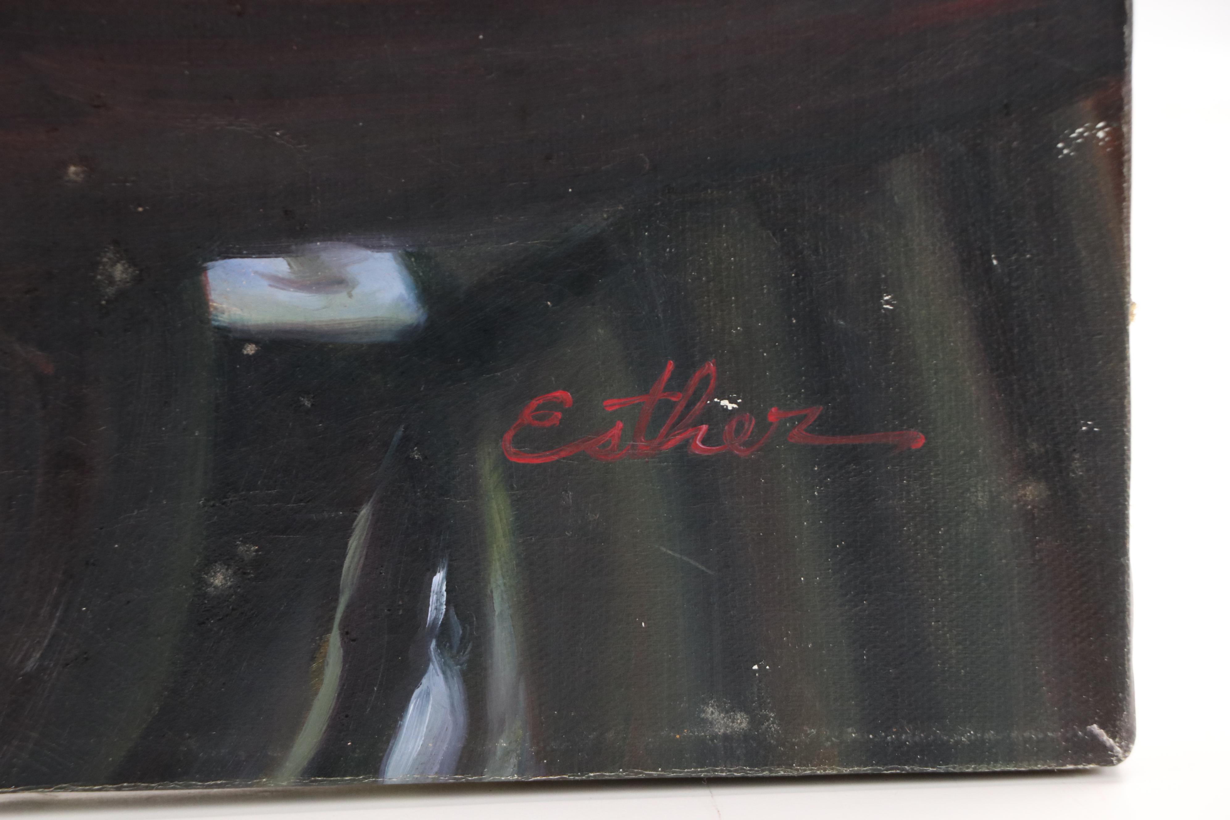 Esther Portrait Oil Painting of a Young Girl Reading | EBTH