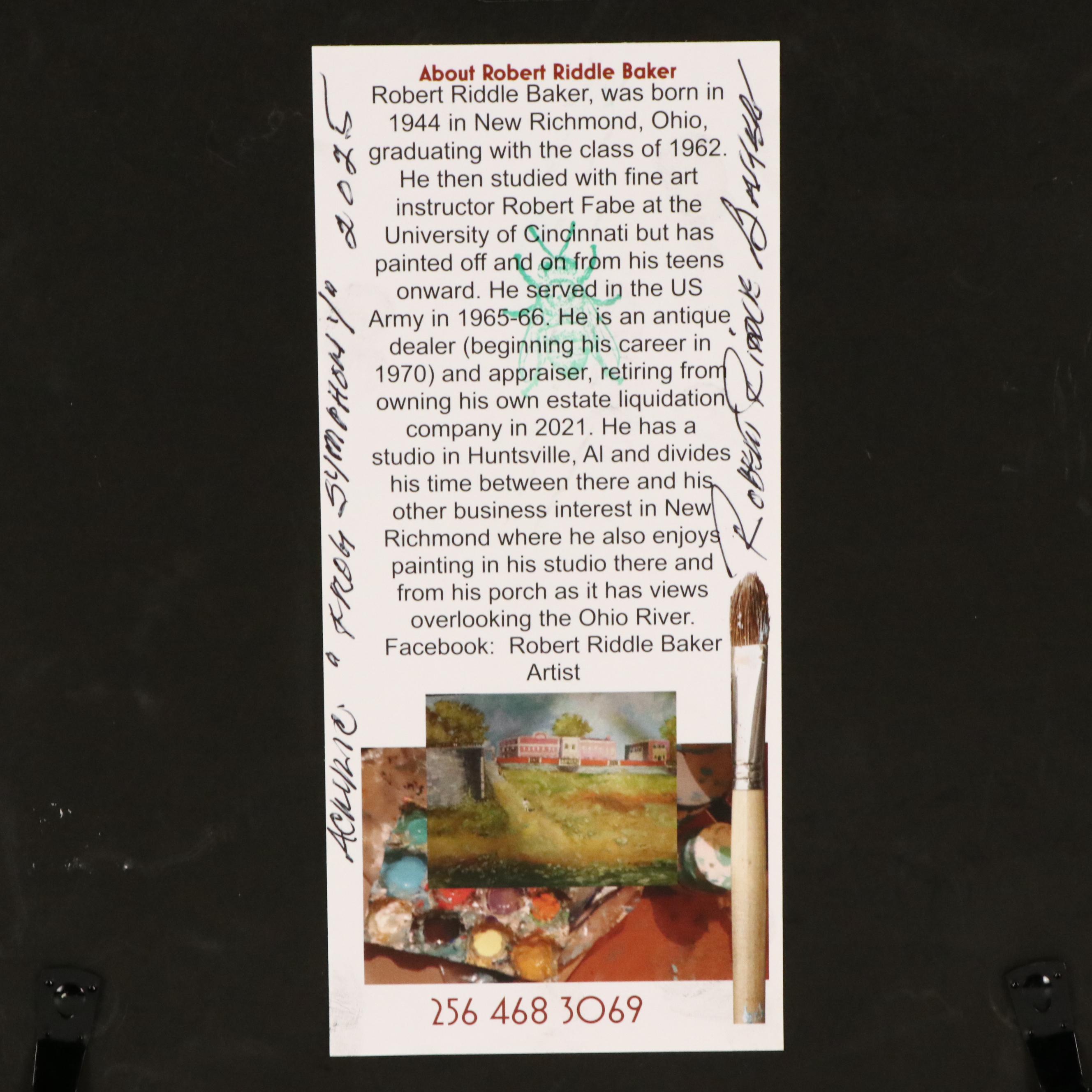 Robert Riddle Baker Acrylic Painting "Frog Symphony," 2025 | EBTH