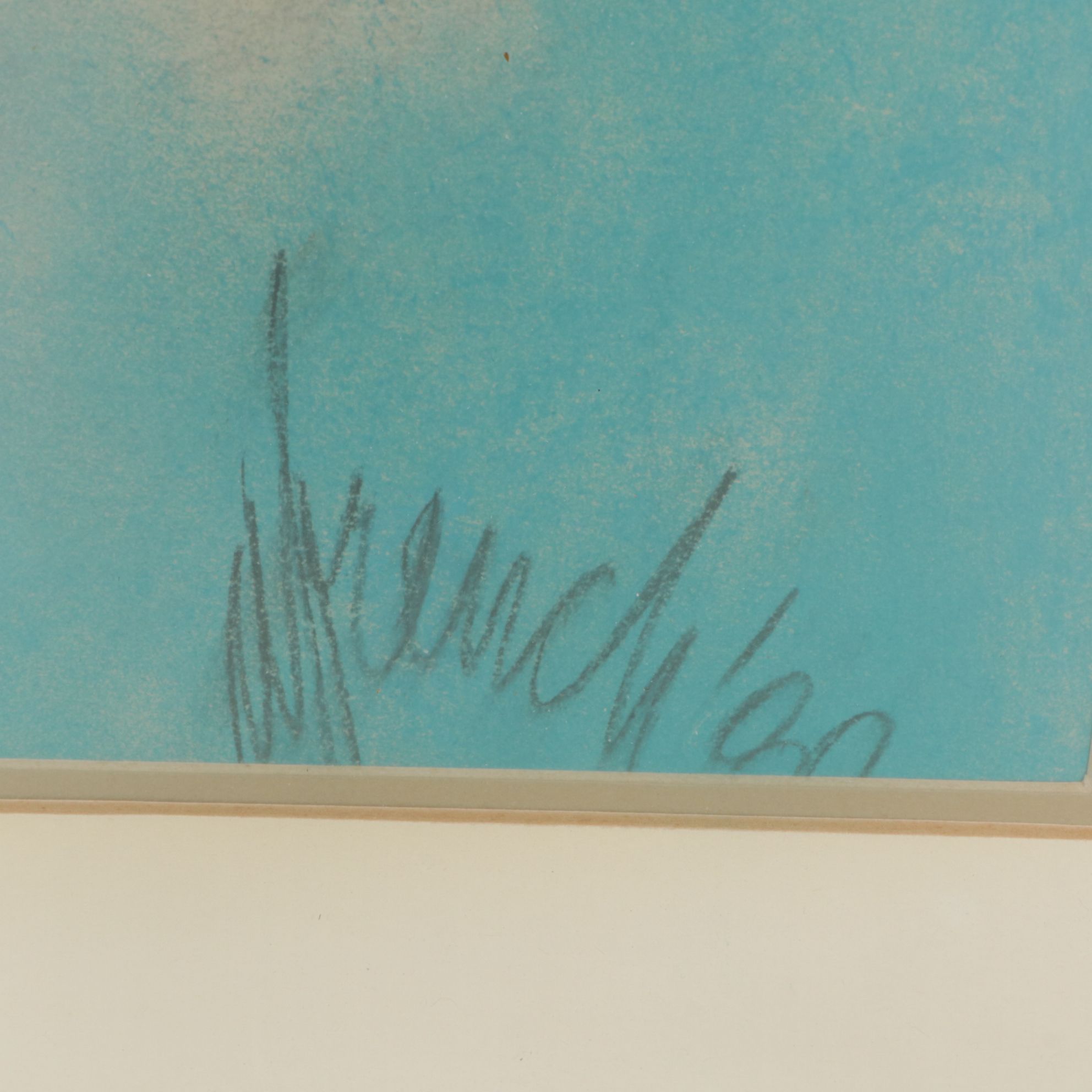 Oil Pastel Portrait Drawing of a Boxer Dog's Side Profile, 1980 | EBTH