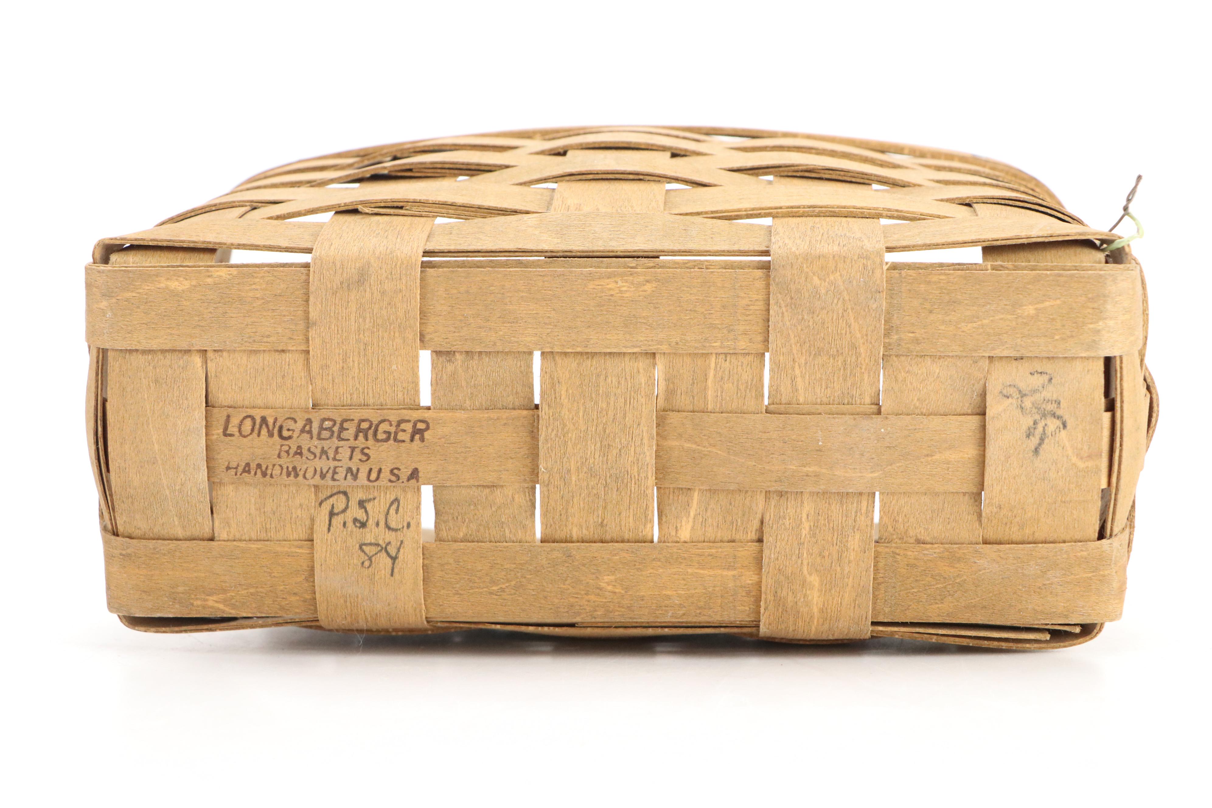 Longaberger Handwoven Slanted and Other Splint Baskets | EBTH