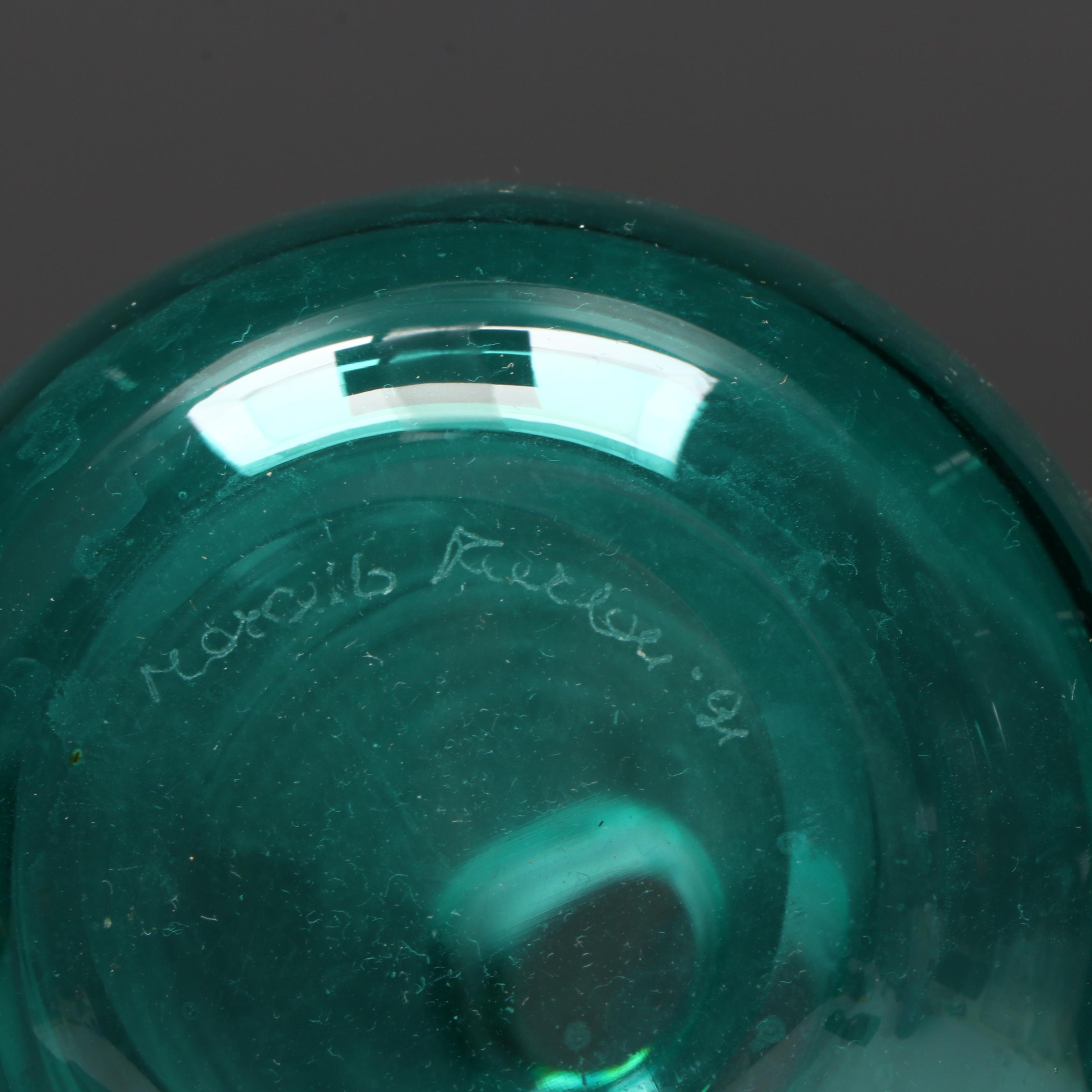 Marcello Furlan Murano Art Glass Bottle with Stopper, 1990s | EBTH