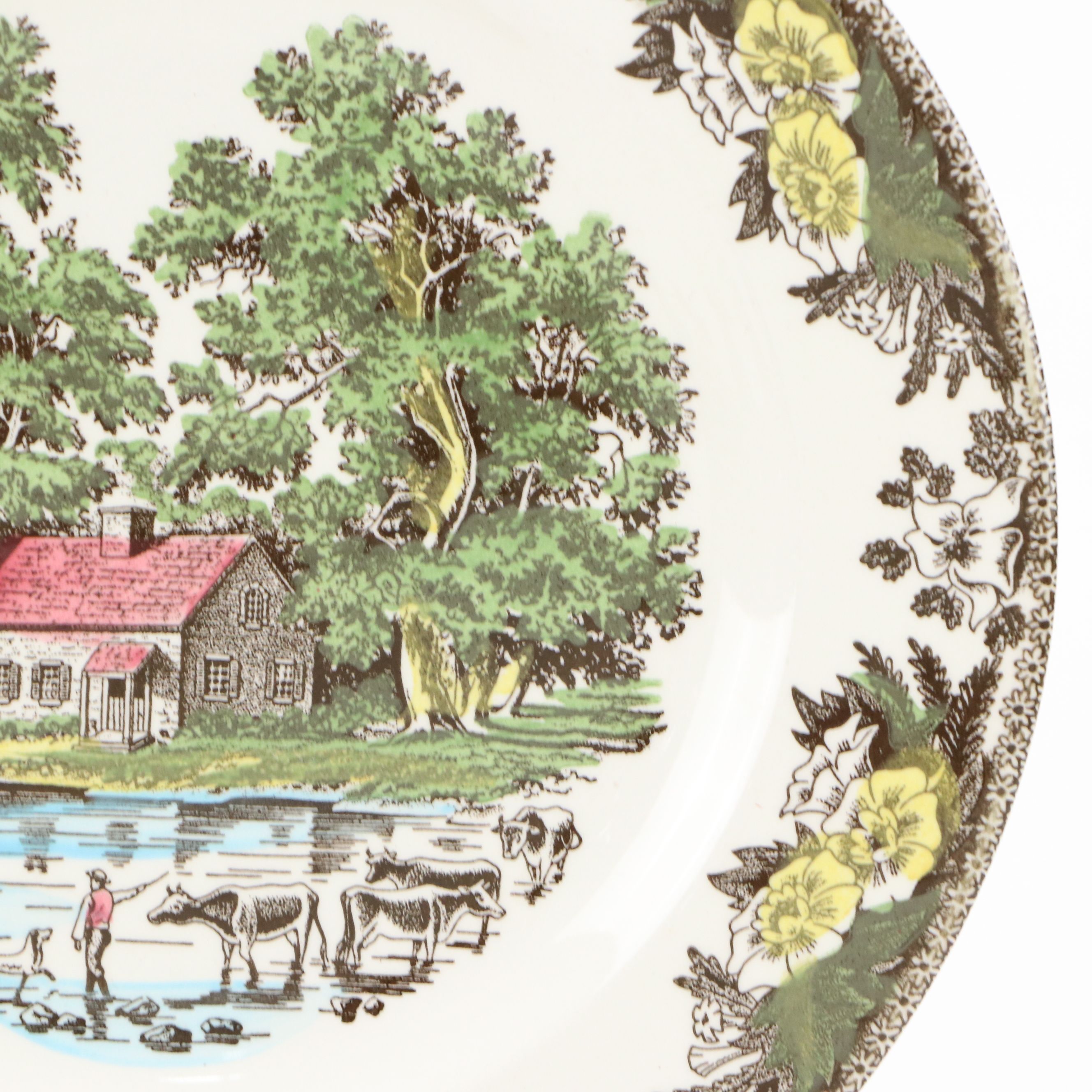 James F. Wileman Aesthetic Movement "Victoria" Platter and Other ...