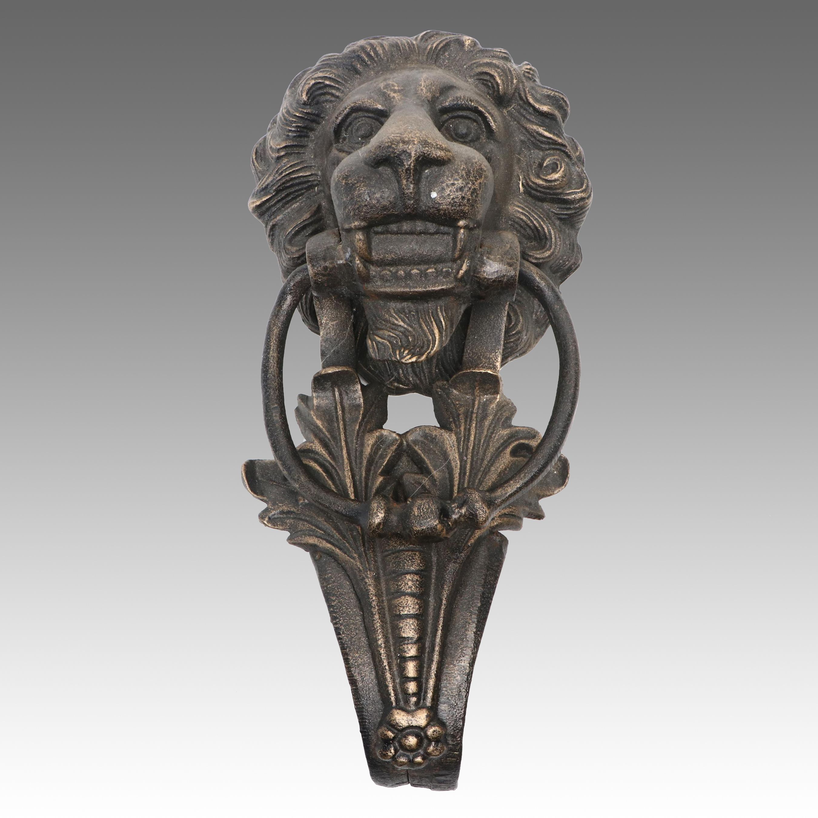 Victorian Style Cast Iron Lion Door Knocker | EBTH