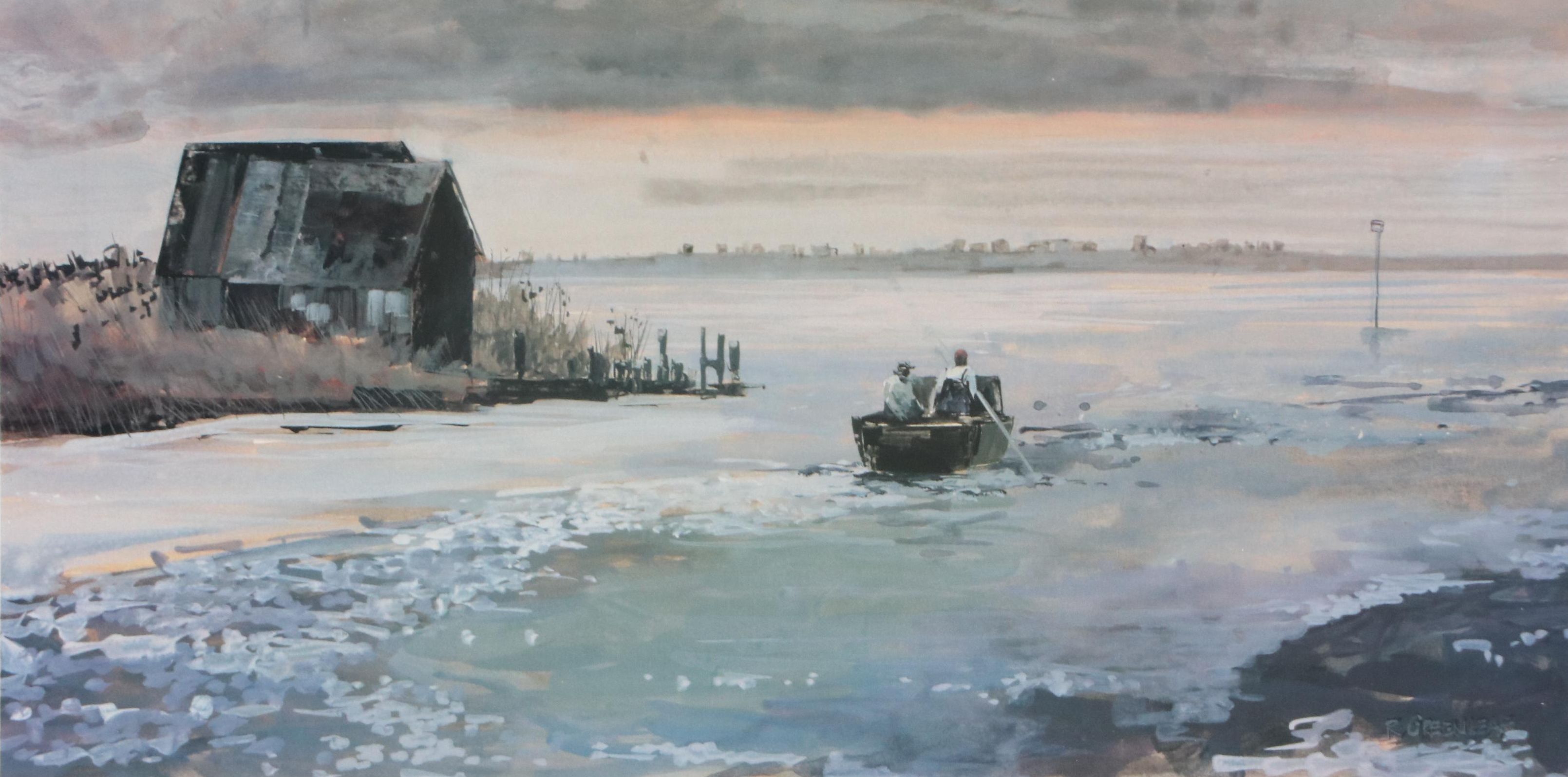 Richard Greenleaf Coastal Offset Lithograph "The Clammers" | EBTH