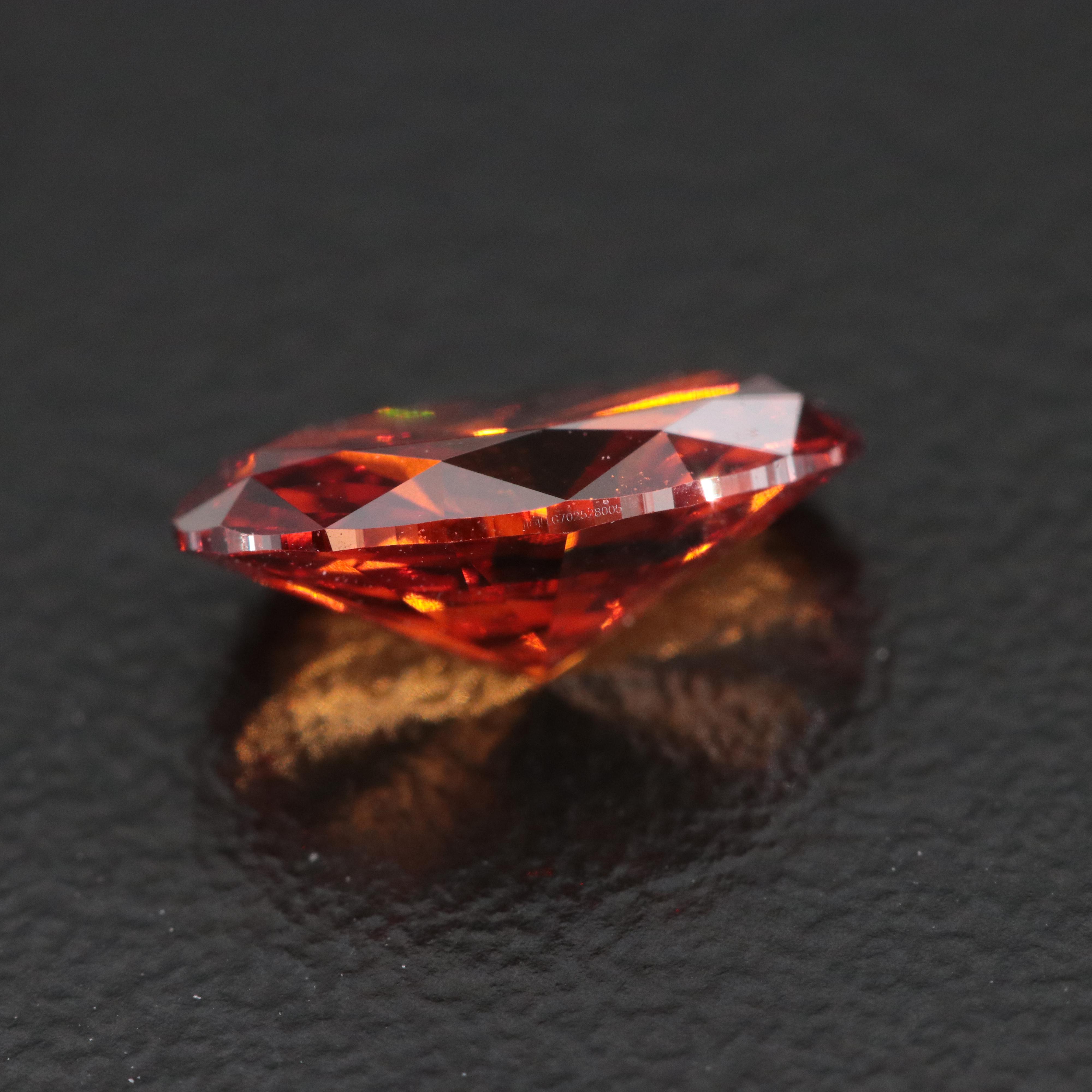 Loose 1.40 CT Lab Grown Fancy Orange Diamond with IGI Report | EBTH