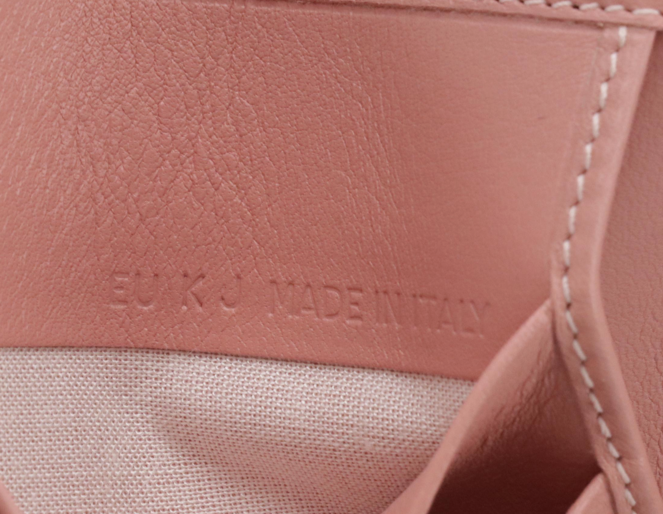 Cartier Trinity Trifold Compact Wallet in Rose Pink Leather with Box | EBTH