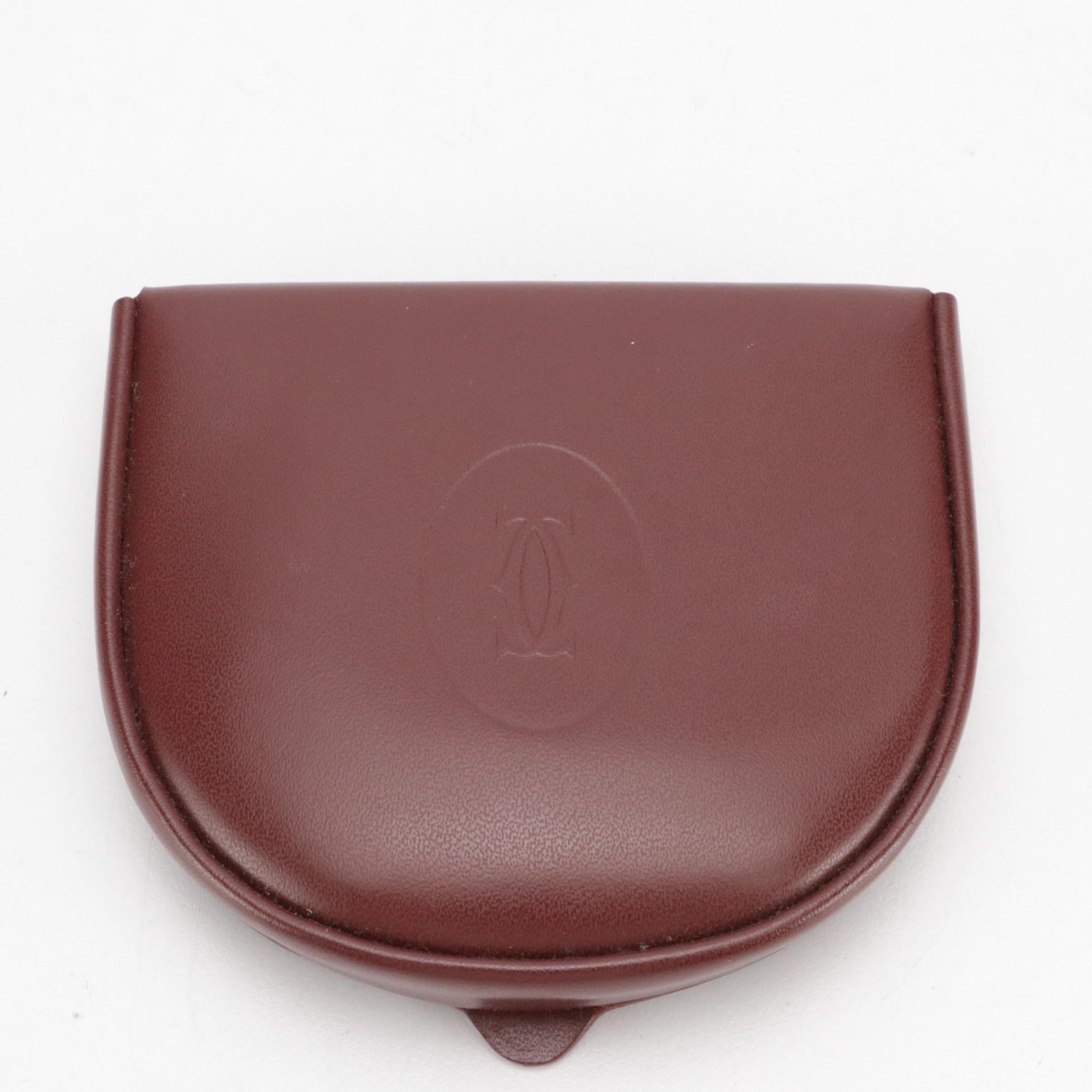 Cartier Coin Purse in Brown Leather with Box | EBTH
