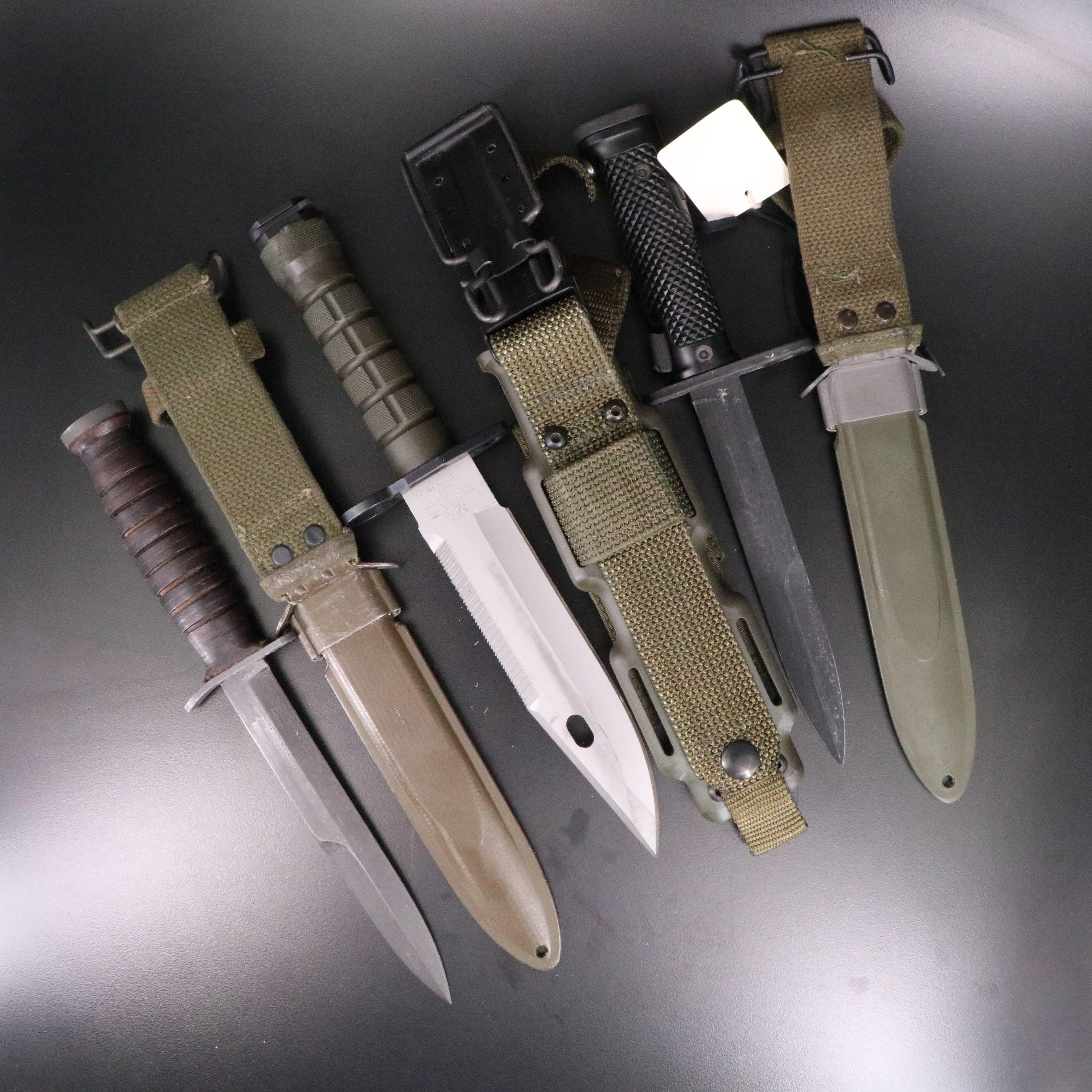 Three U.S. Military Knives,an M3, M6, and an M9 Bayonet | EBTH