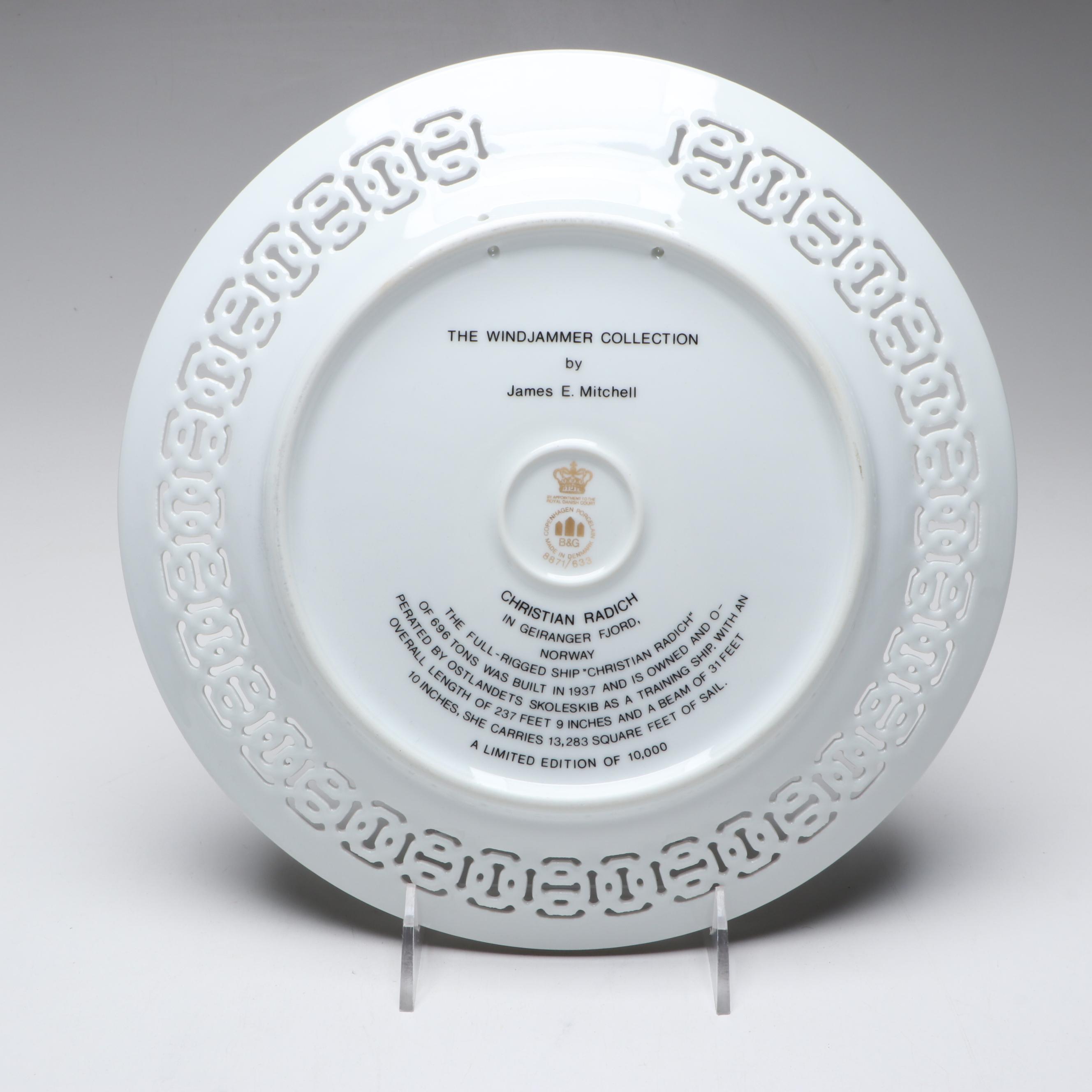 Bing & Grøndahl Windjammer Collection "Christian Radich" Porcelain ...
