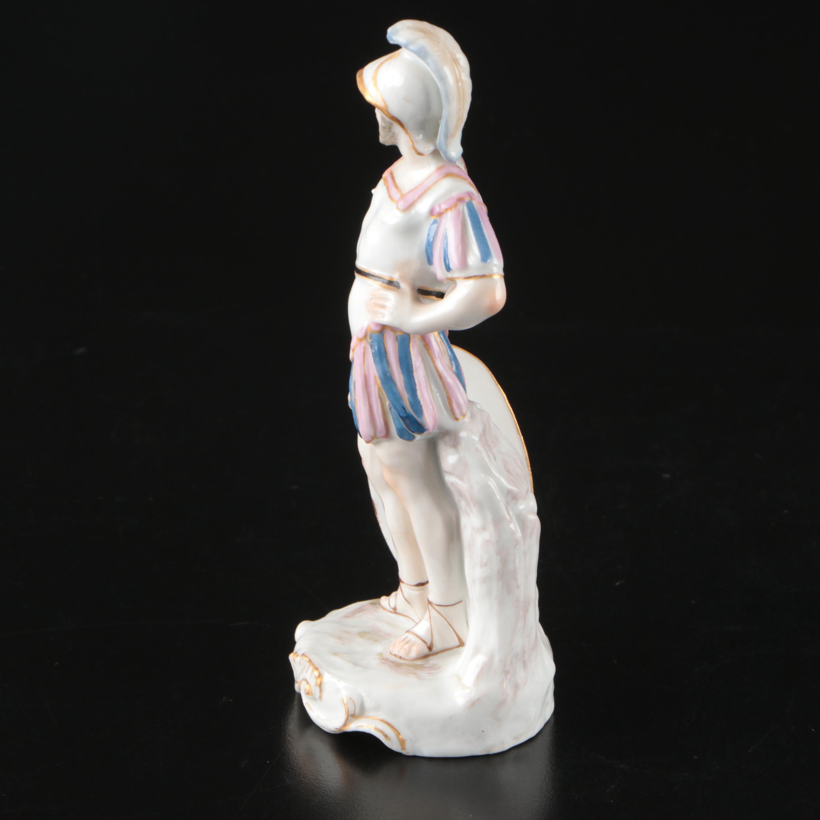 Samson Porcelain Dresden Style Mars Figurine, Late 19th/ Early 20th ...