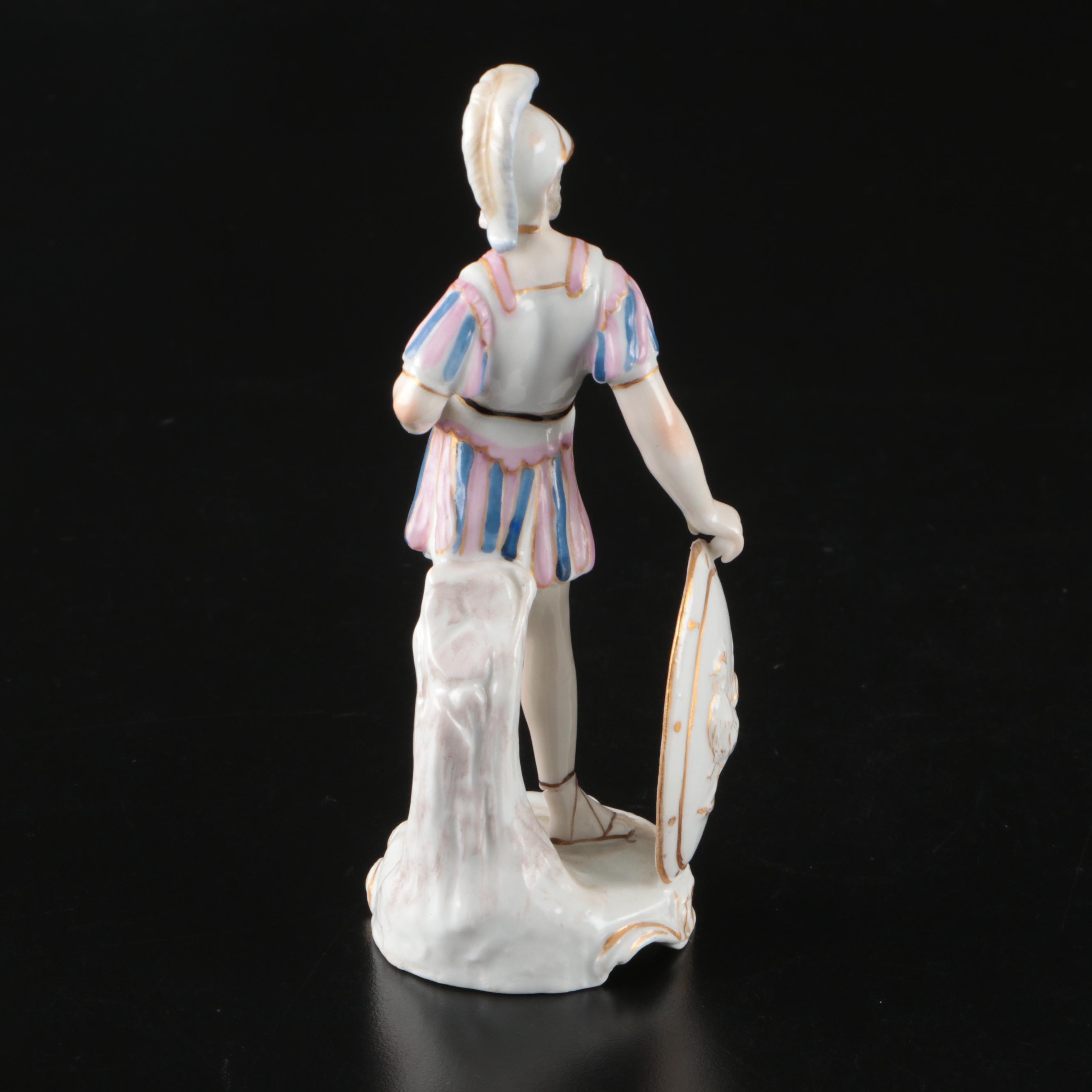 Samson Porcelain Dresden Style Mars Figurine, Late 19th/ Early 20th ...