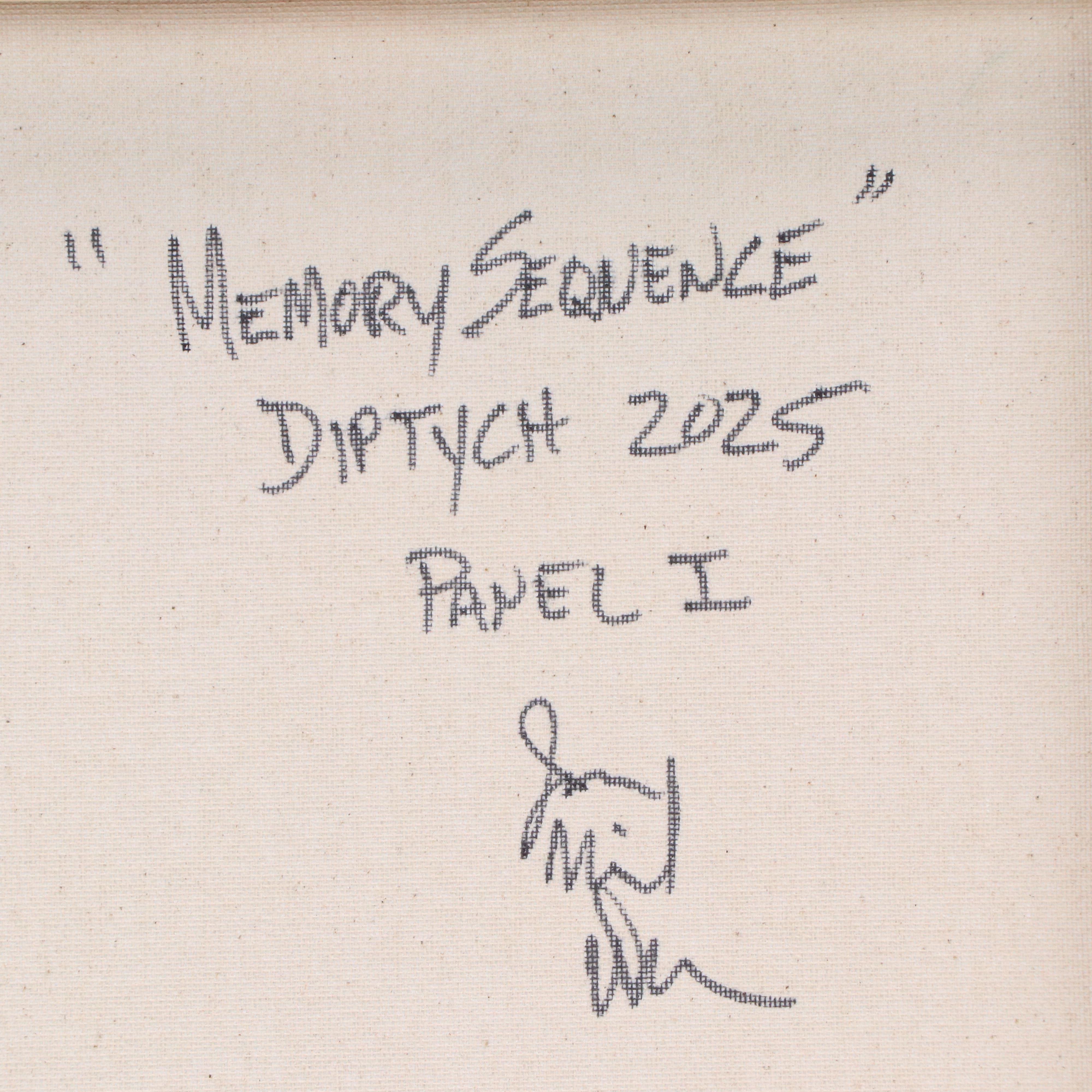 Jason Michael Durham Abstract Mixed Media Painting "Memory Sequence ...