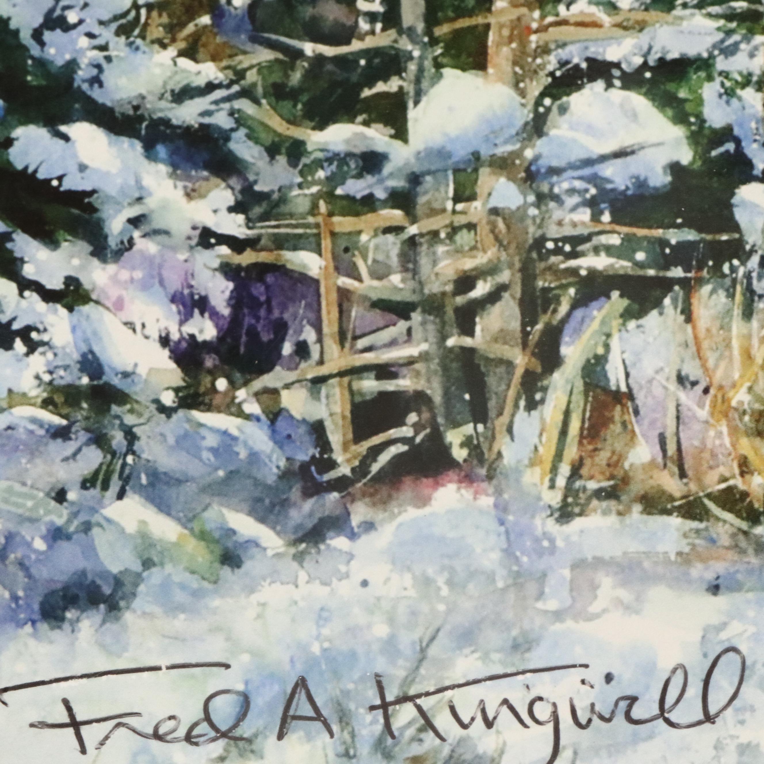 Fred A. Kingwill Giclée "Christmas in the Tetons," 21st Century | EBTH