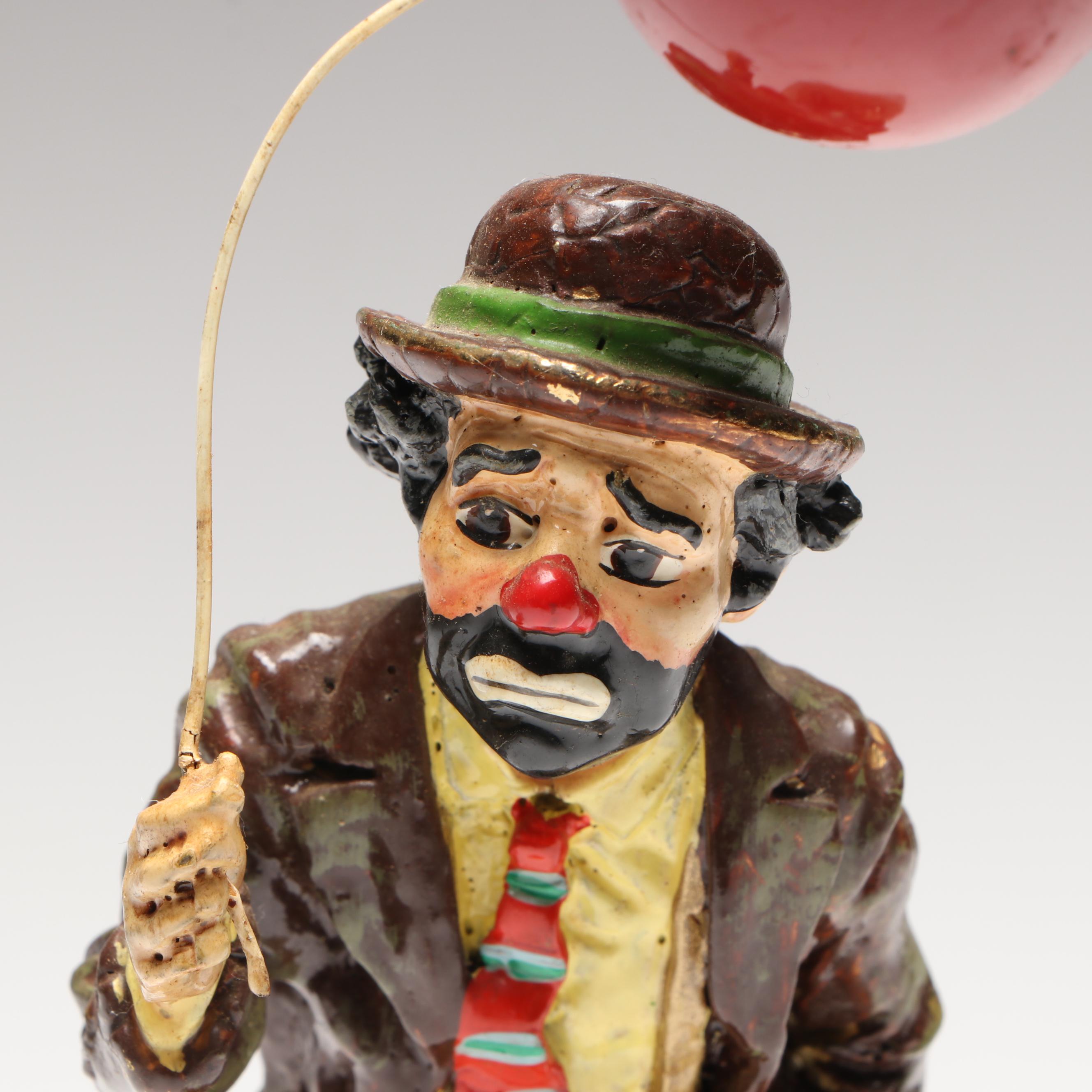 Ron Lee Signed Metal Clown Sculpture, 1986 | EBTH