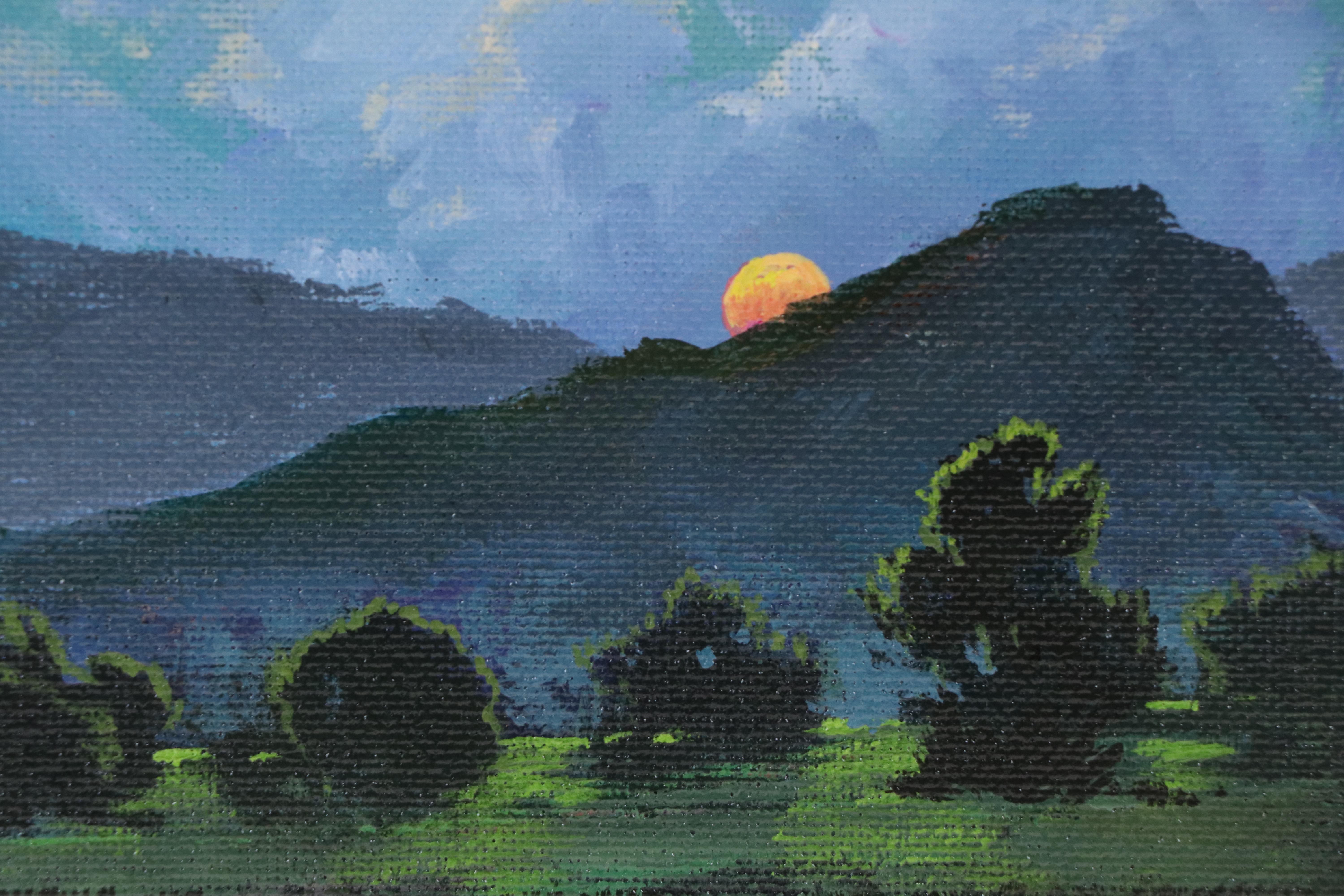 Doug "Bumo" Johnpeer Nocturne Landscape Oil Painting, 2025 | EBTH