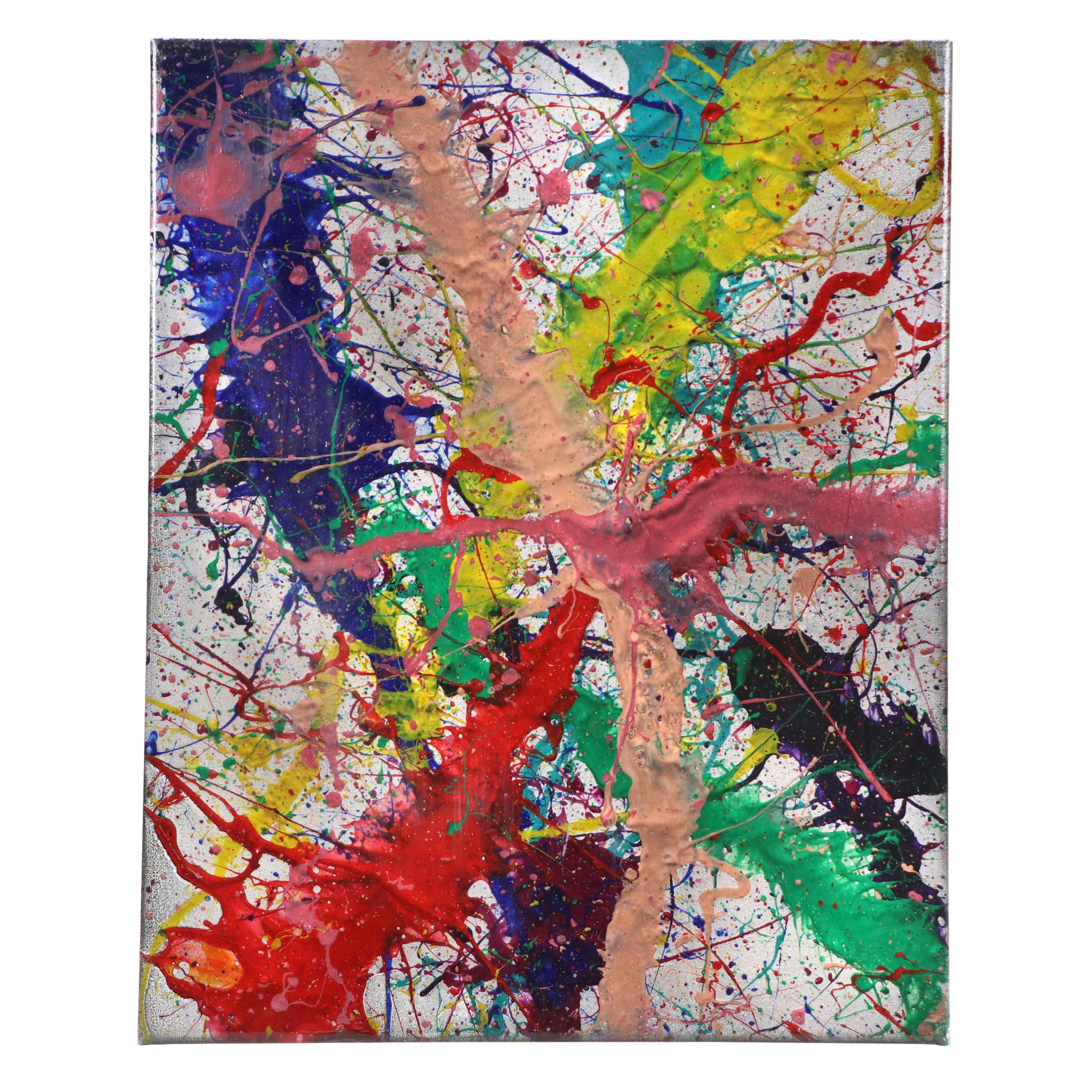 Jason Michael Durham Abstract Mixed Media Painting "Crossroads," 2025 ...