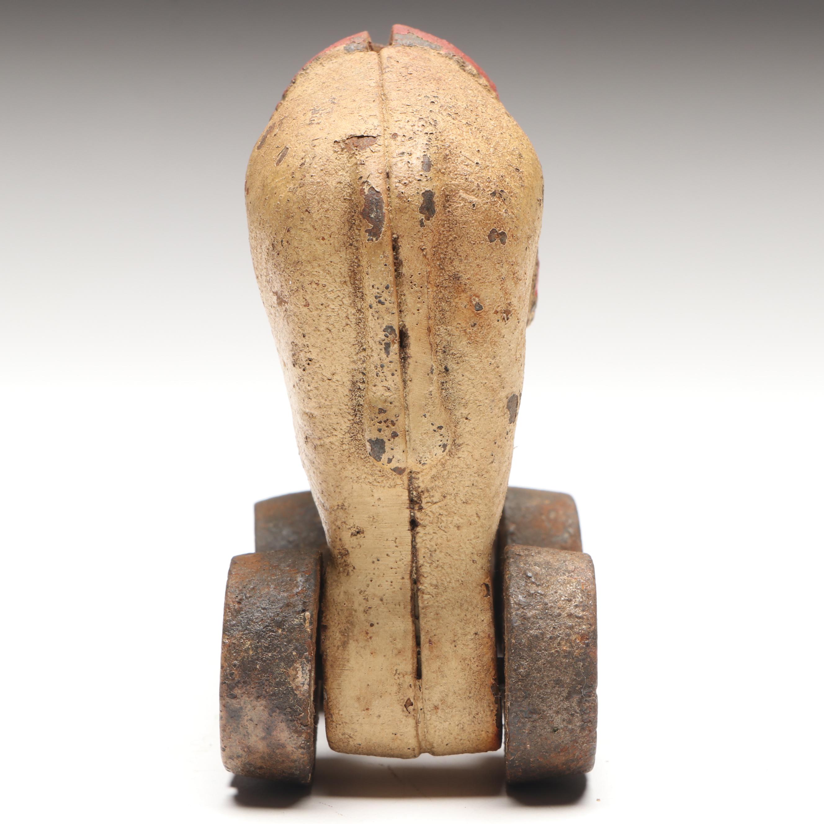 Hubley Style "Jumbo" Elephant Coin Bank on Wheels | EBTH