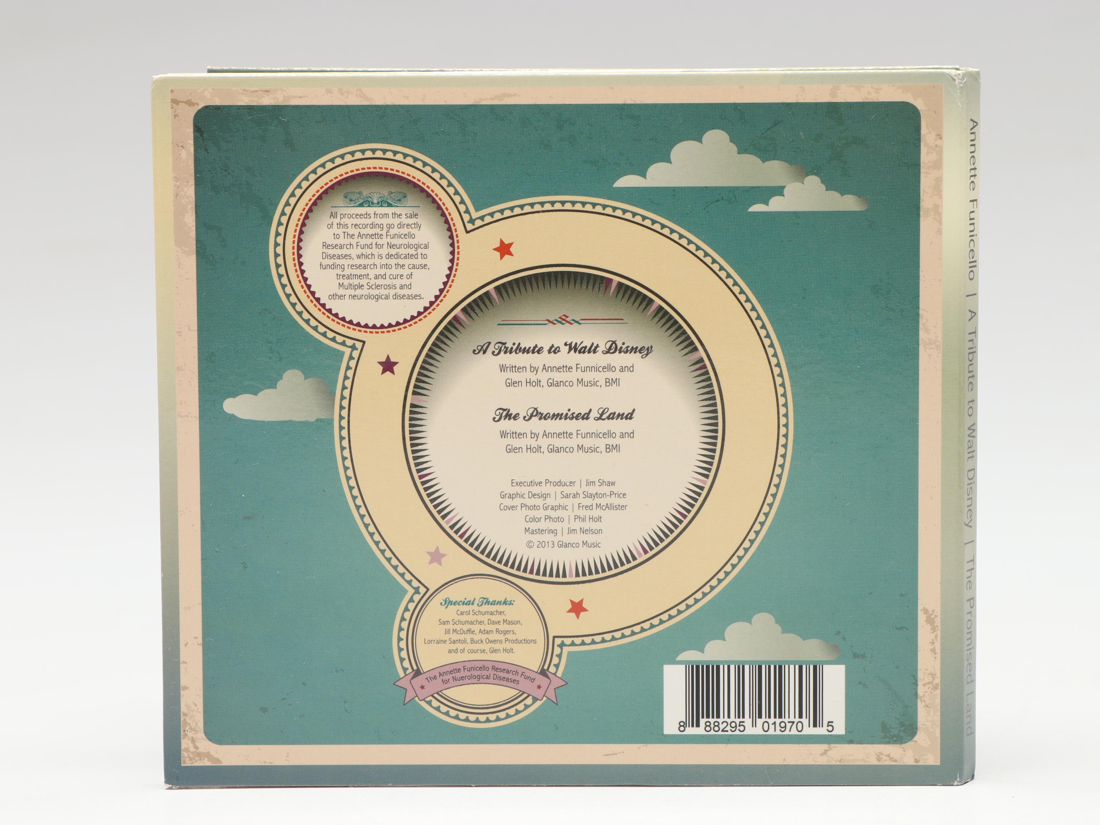 Annette Funicello Signed Mickey Mouse Club Ear Hat with CD | EBTH