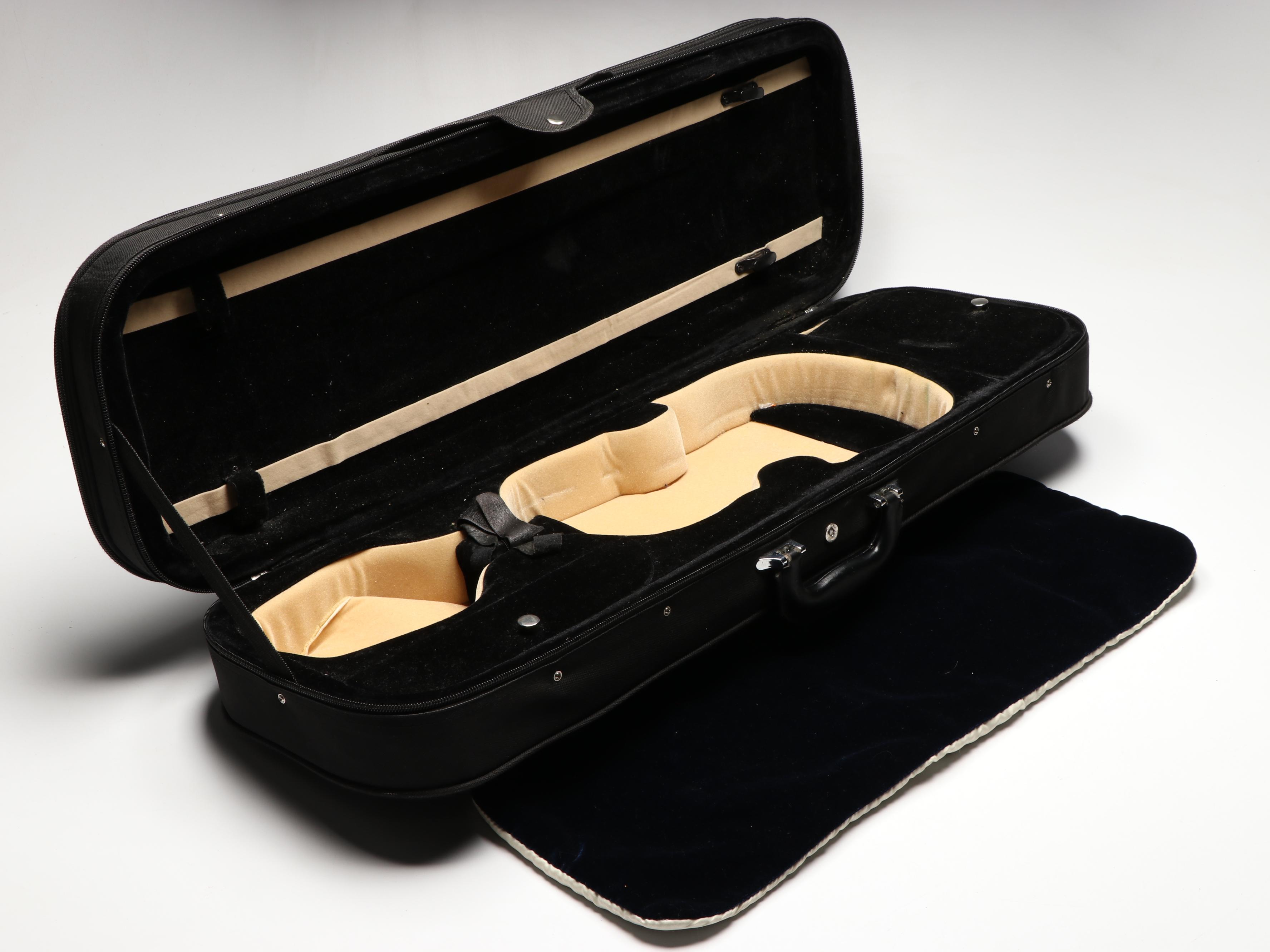 Dutch Alphonse Van Hoof No. 53 Wood Violin with Travel Case and Bow ...