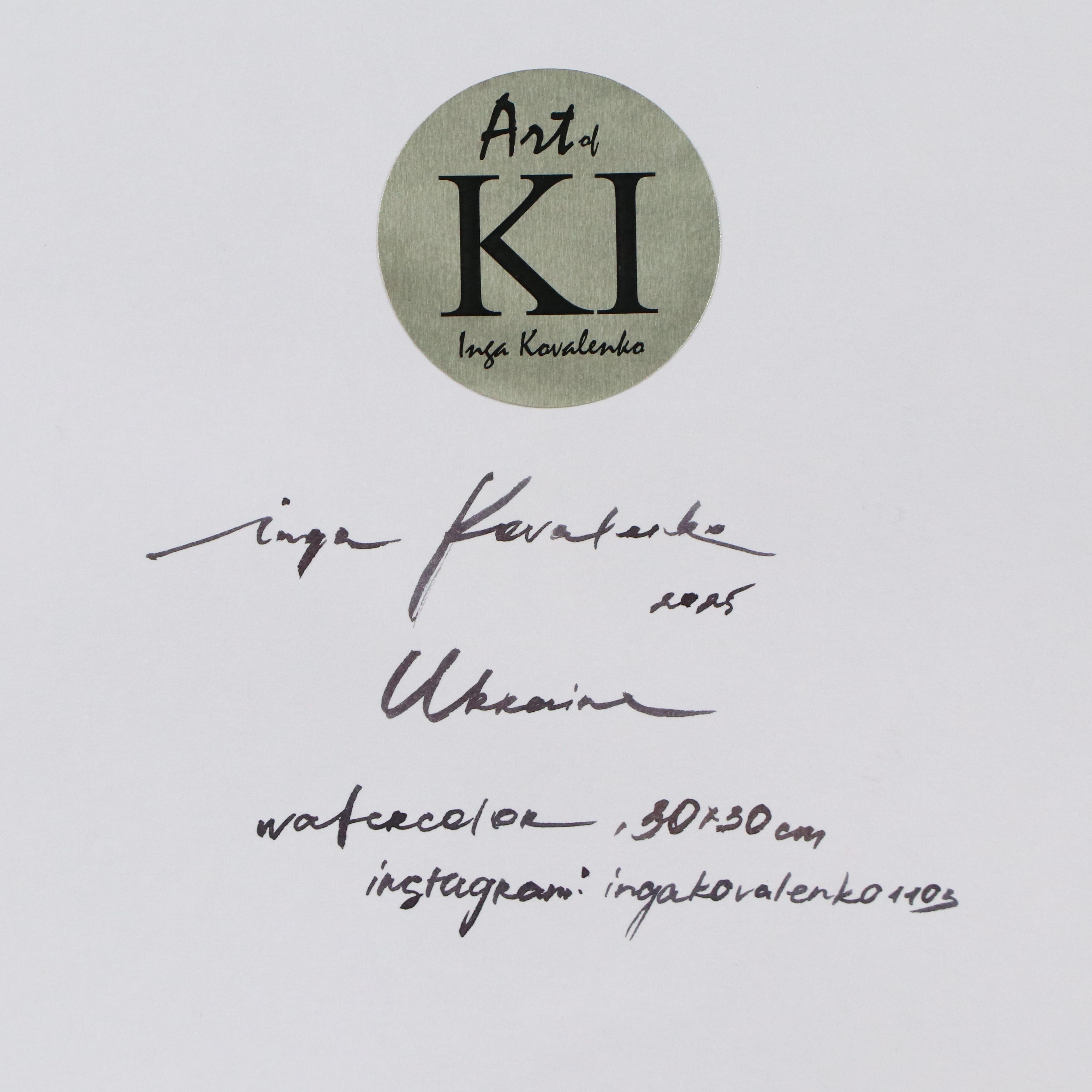 Inga Kovalenko Watercolor Painting of a Hummingbird, 2025 | EBTH