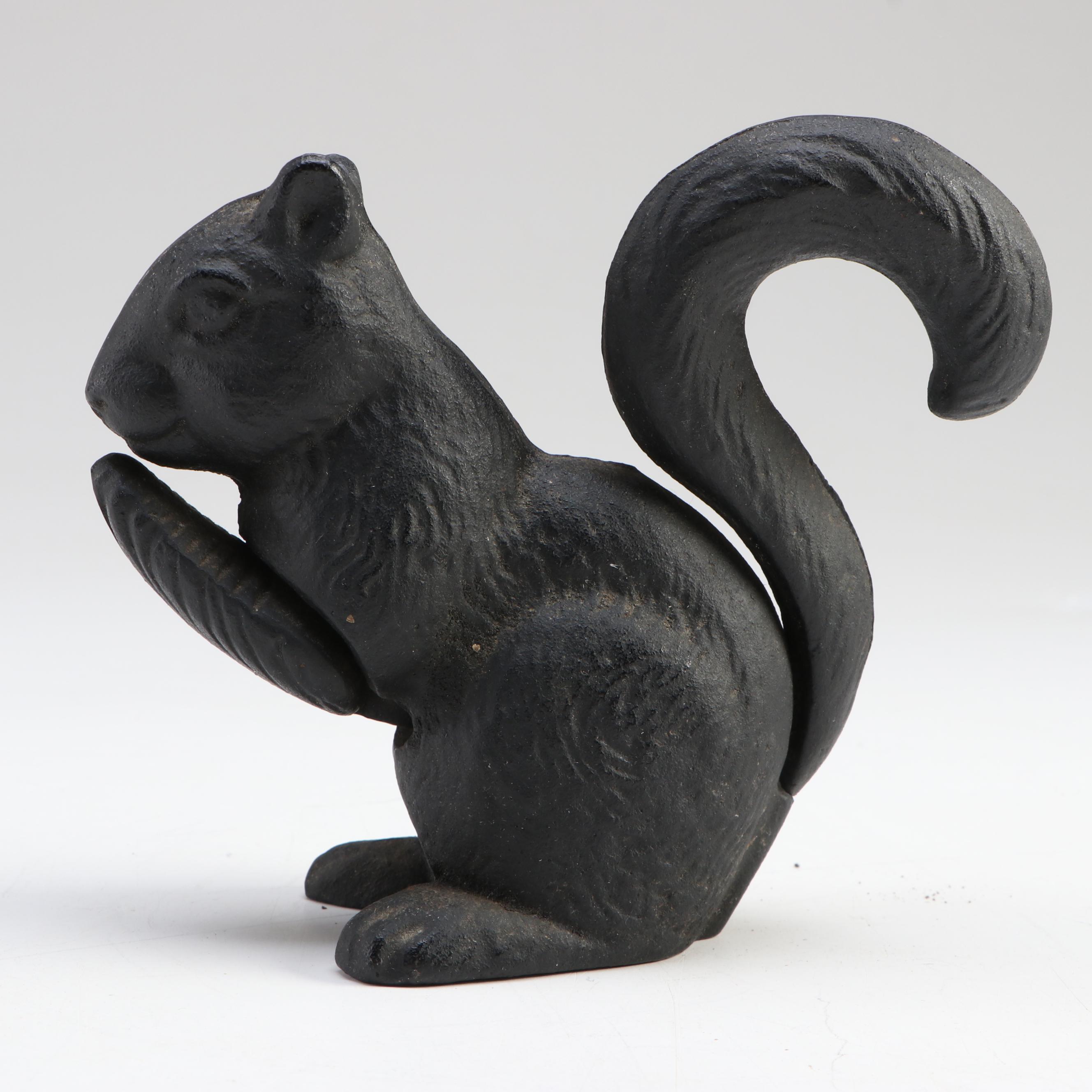 C2C Designs Bronze Finish Rabbits with Cast Iron Nutcracker and Ceramic ...