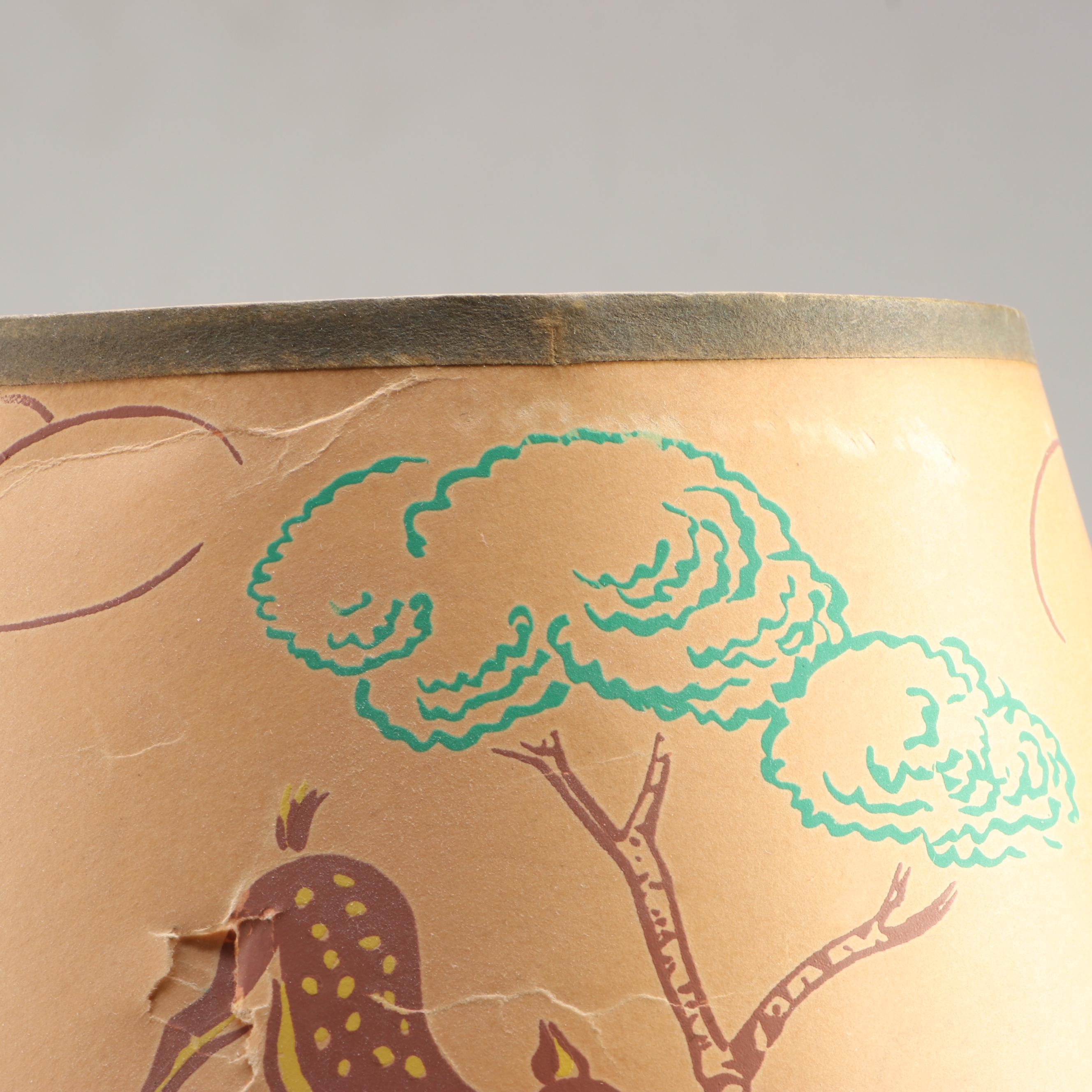 Novelty Ceramic Fawn Table Lamp, Mid-20th Century | EBTH