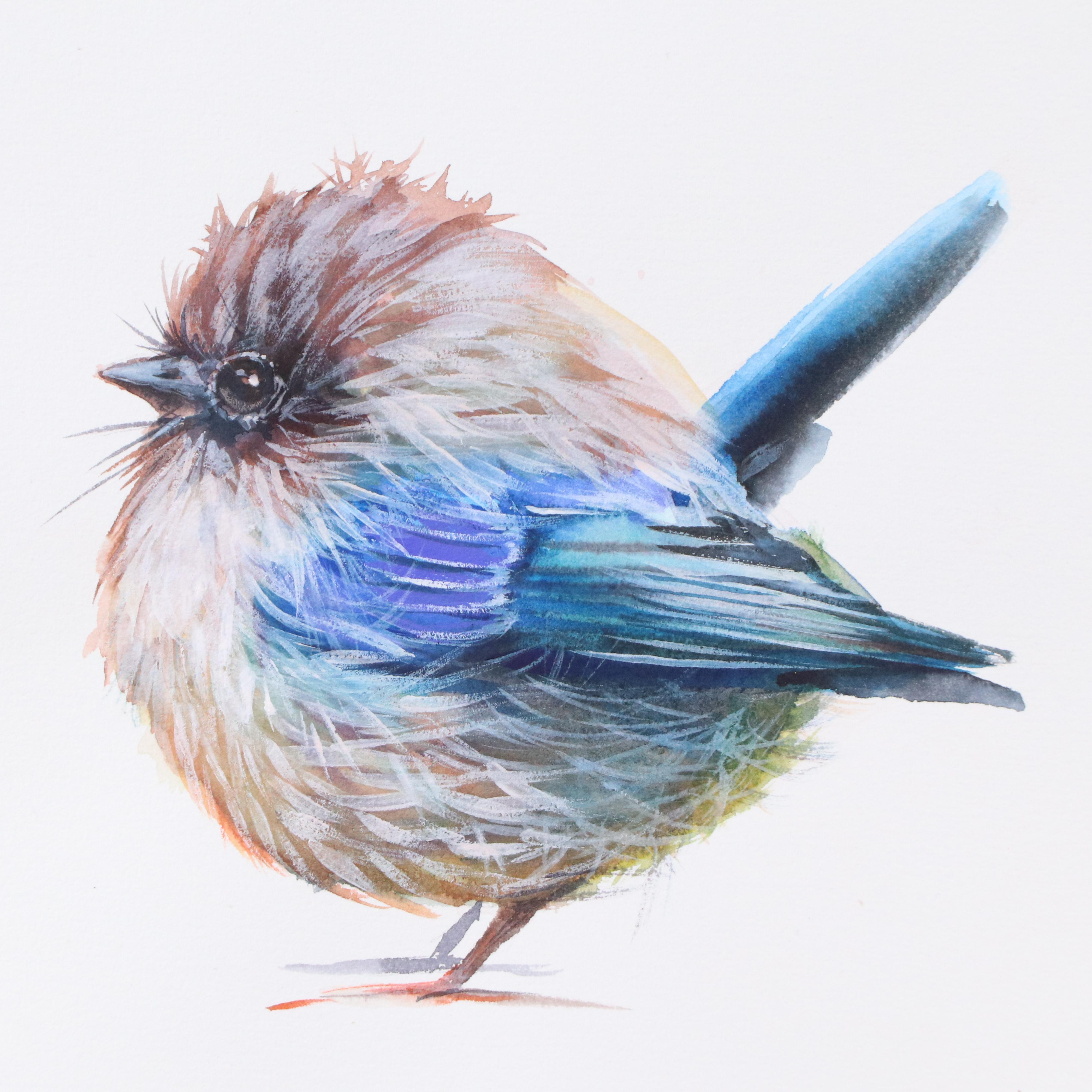 Inga Kovalenko Watercolor Painting of a Bird, 2025 | EBTH