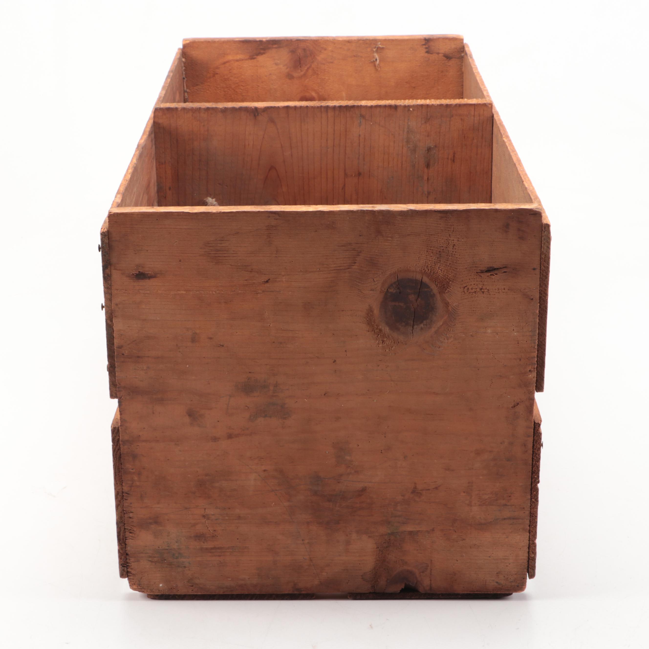 Sunkist Oranges Wooden Advertising Fruit Crate, Mid-20th Century | EBTH