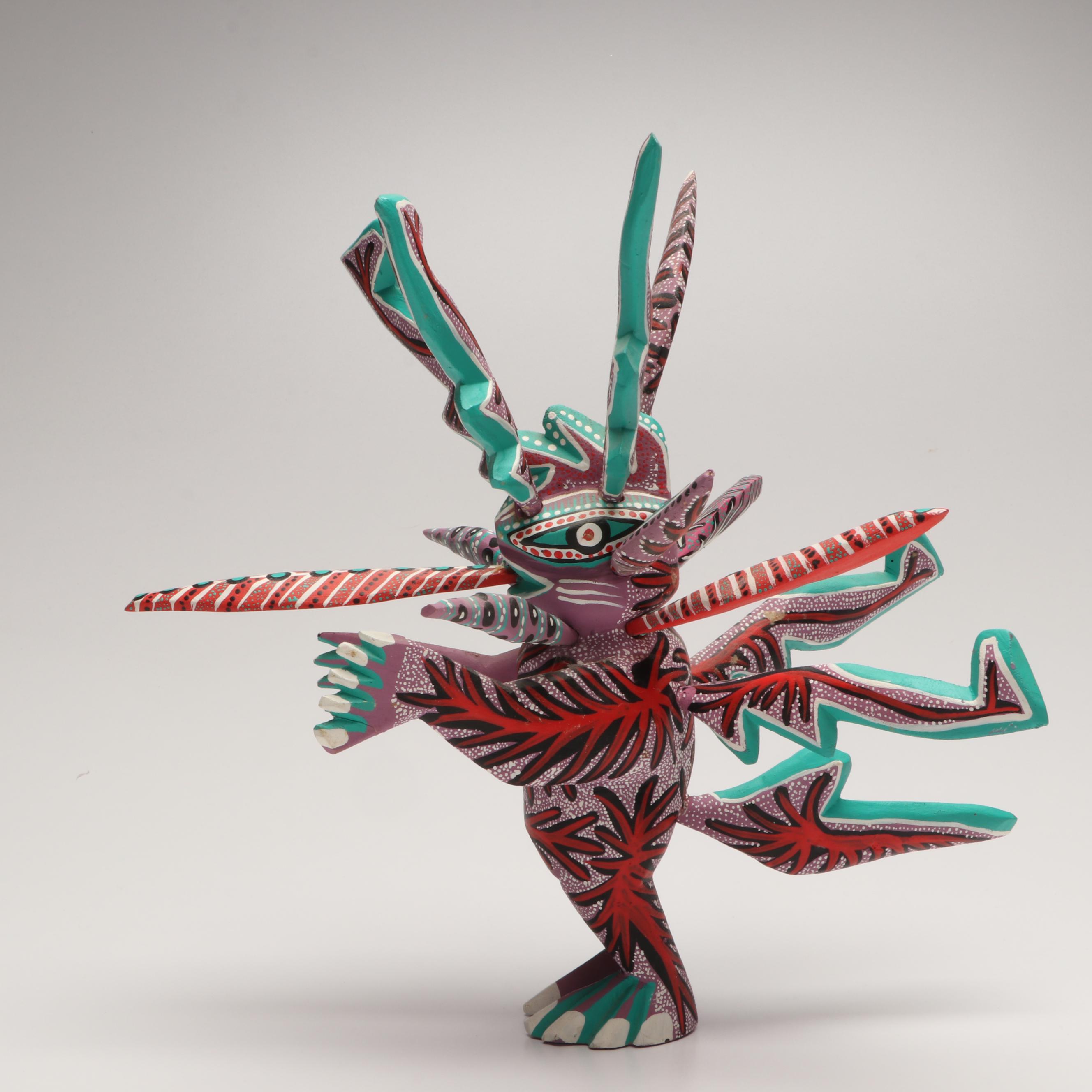Mexican Oaxacan Folk Art Hand-Painted Wood Alebrijes | EBTH