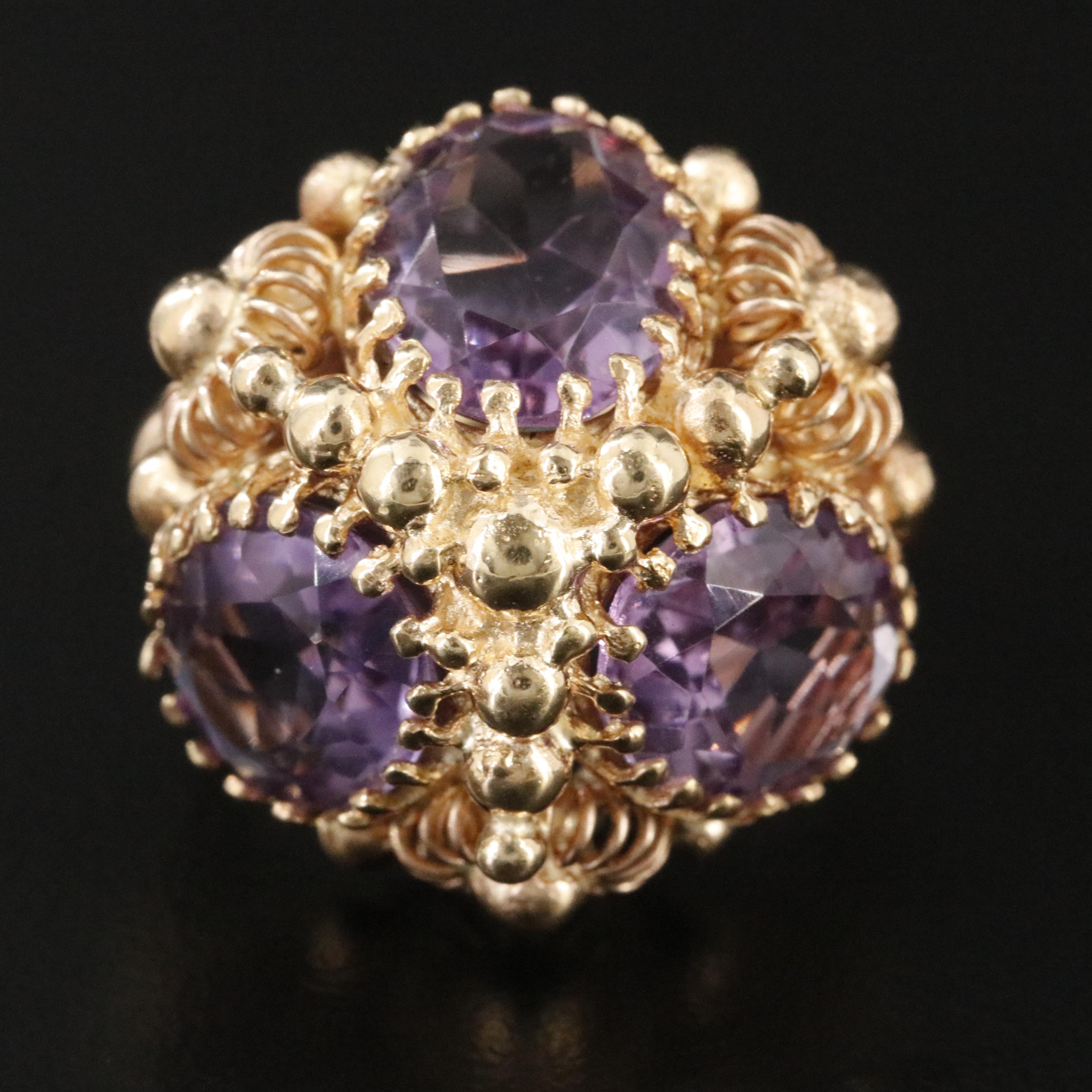 Vintage 14K Amethyst Ring | EBTH