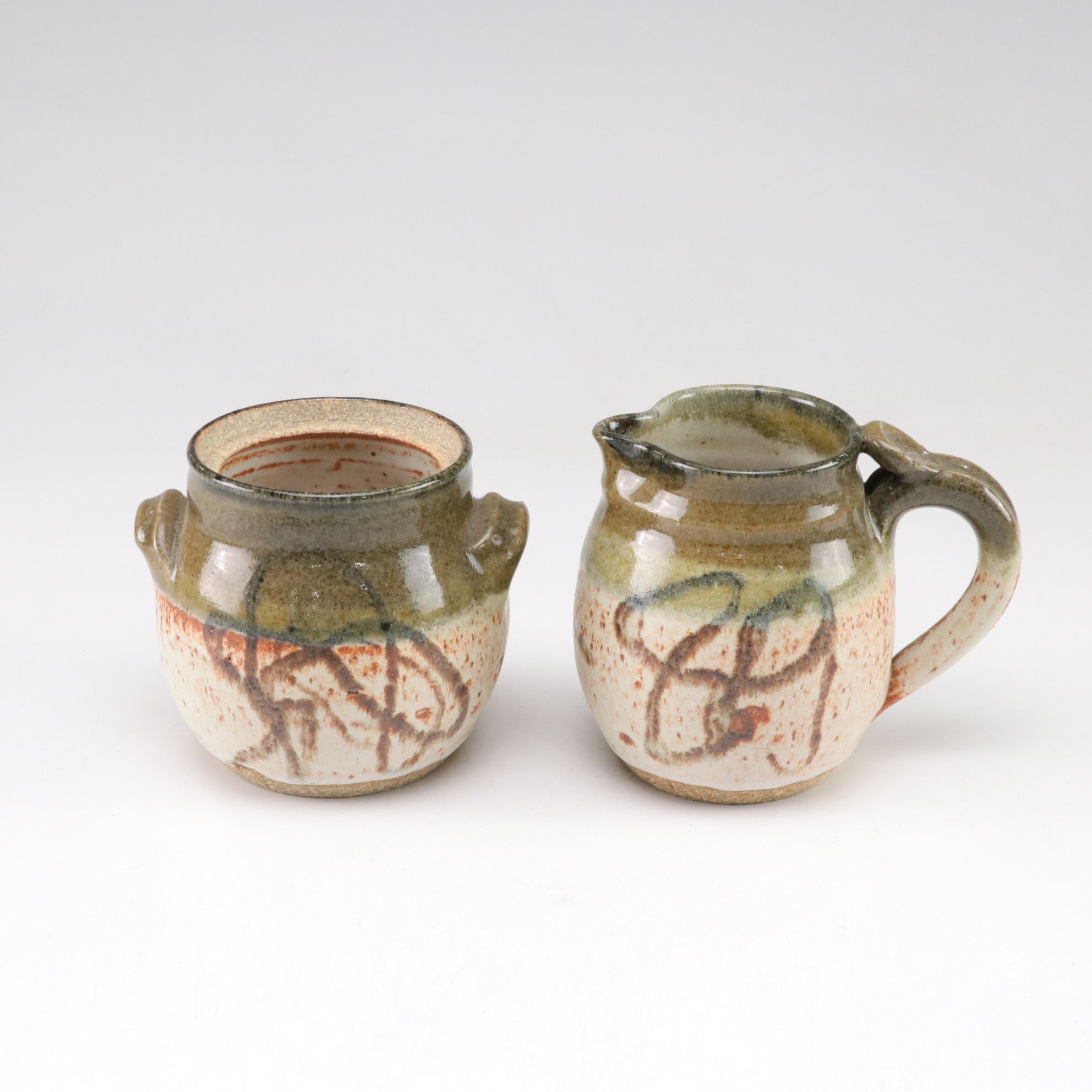 Salt Glazed Stoneware Tea Set with Mugs, Teapot & More | EBTH