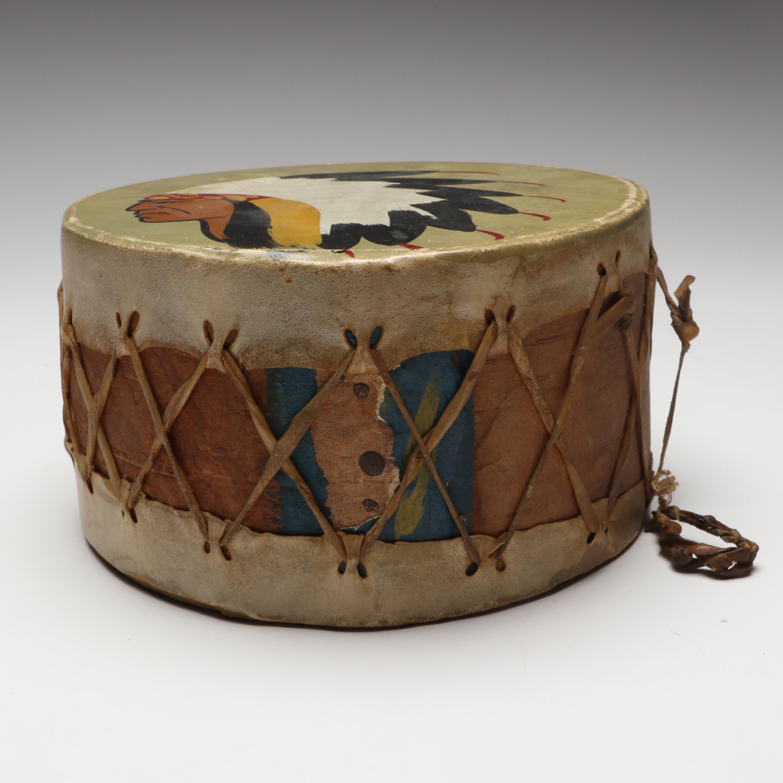 Native American Style Handcrafted Drum, Baskets and More | EBTH