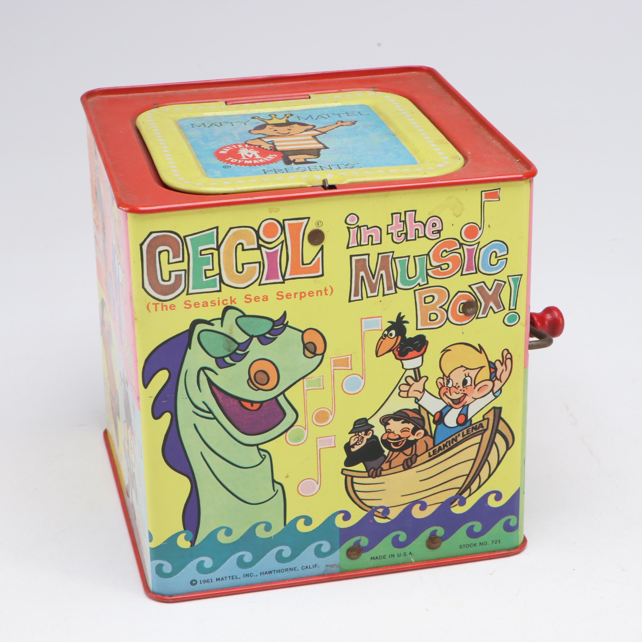 Disney Card Game with Mattel Pop-Up Music Box with Other Vintage Games ...